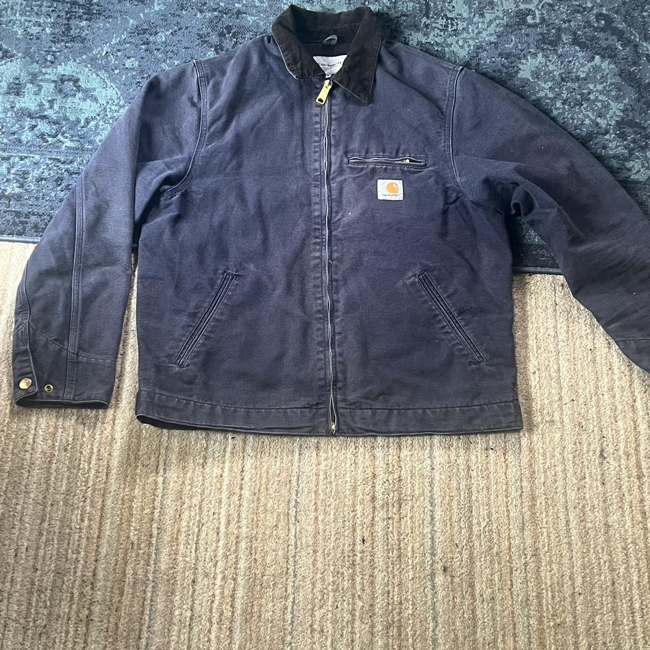 Navy/blue Carhartt Detroit jacket #workwear carhartt... - Depop