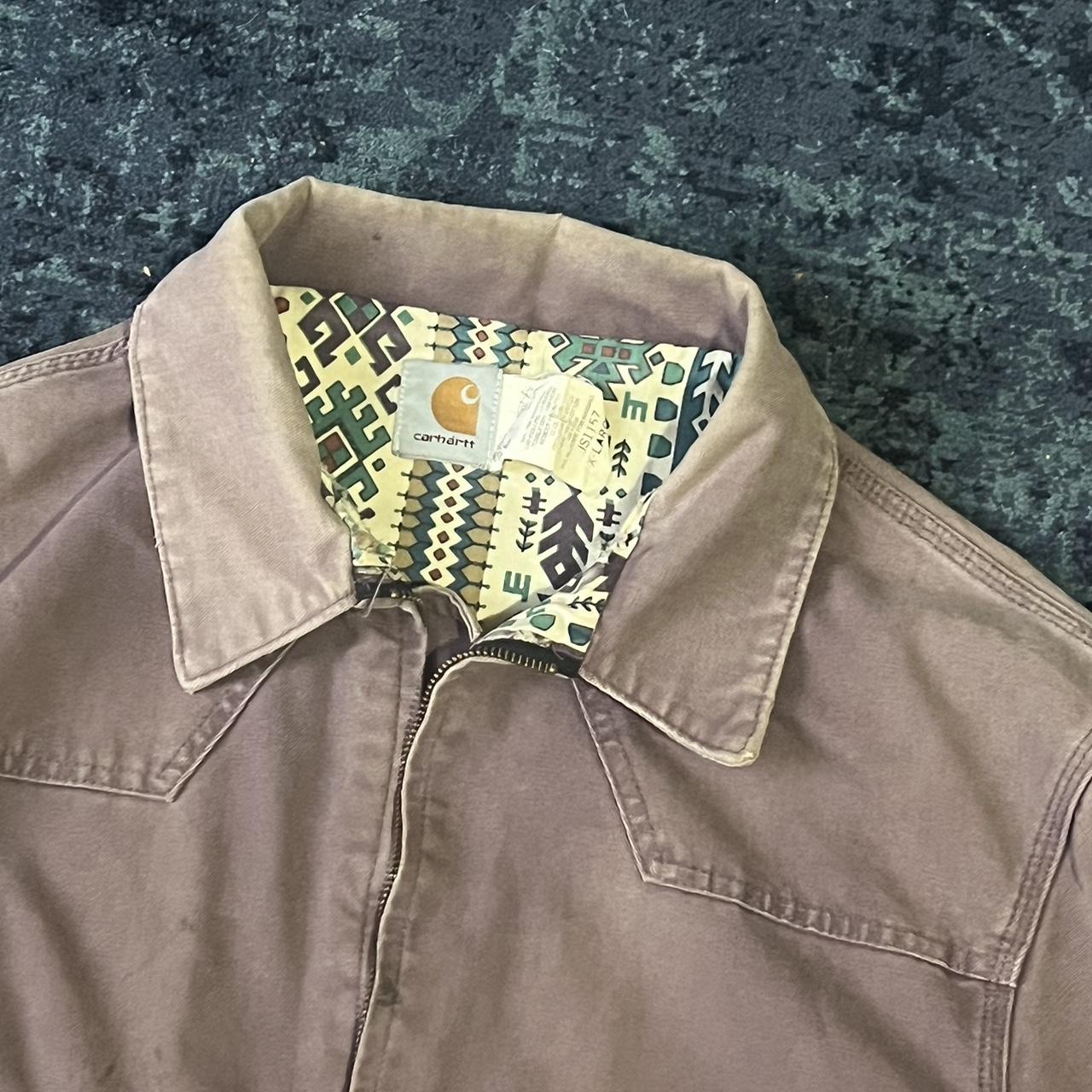 carhartt aztec jacket carhartt detroit aztec jacket... - Depop