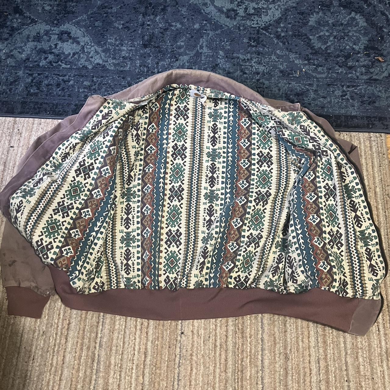 carhartt aztec jacket carhartt detroit aztec jacket... - Depop