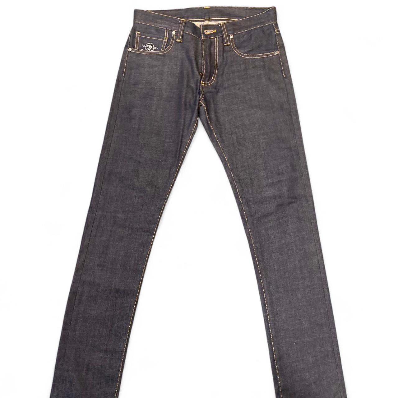 Dark wash BBC Ice Cream denim jeans with a 10.5" leg... | Depop