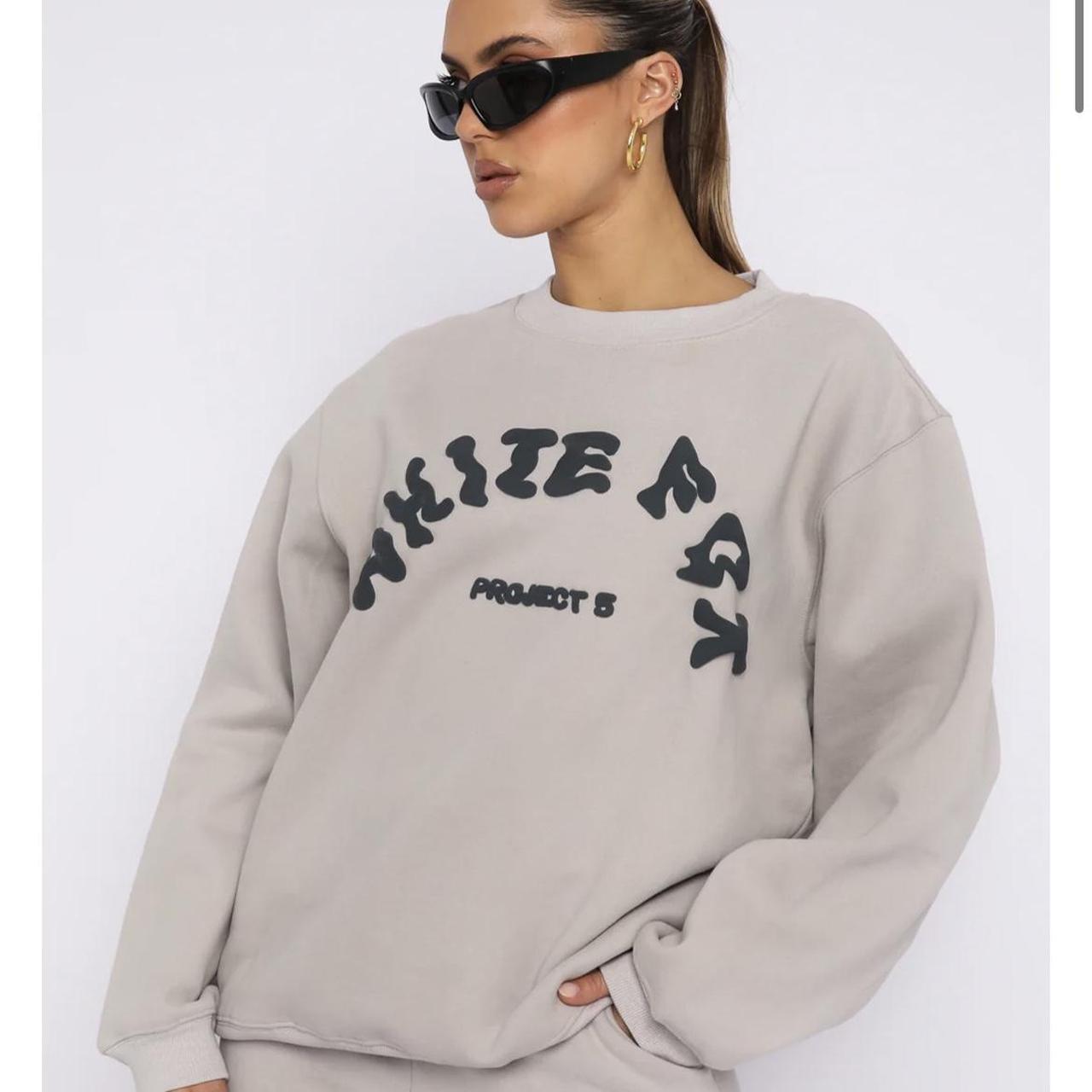 white fox project 5 oversized sweater lunar only... - Depop