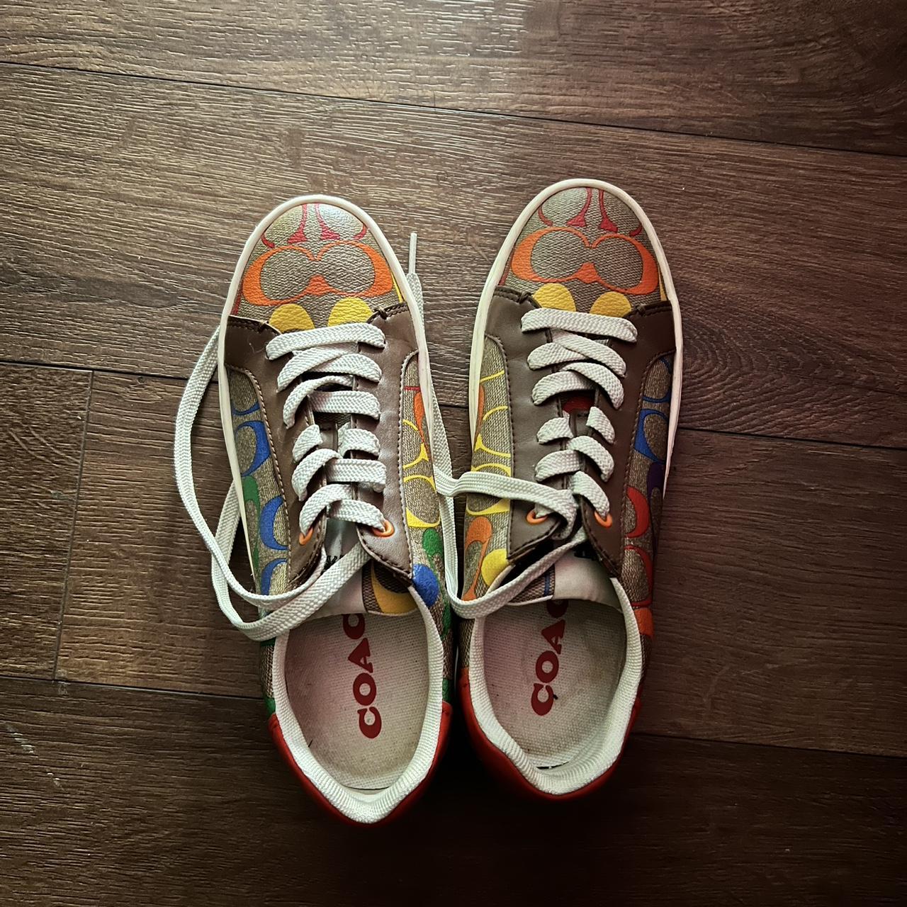 Rainbow Coach Shoes | Depop