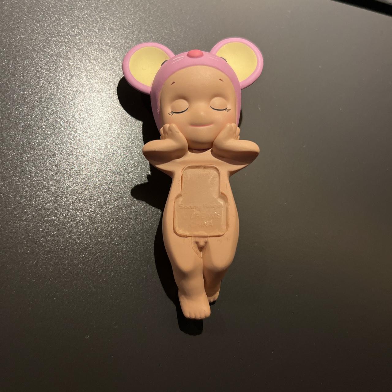 Sonny angel dreaming pink mouse hipper Adhesive is... - Depop