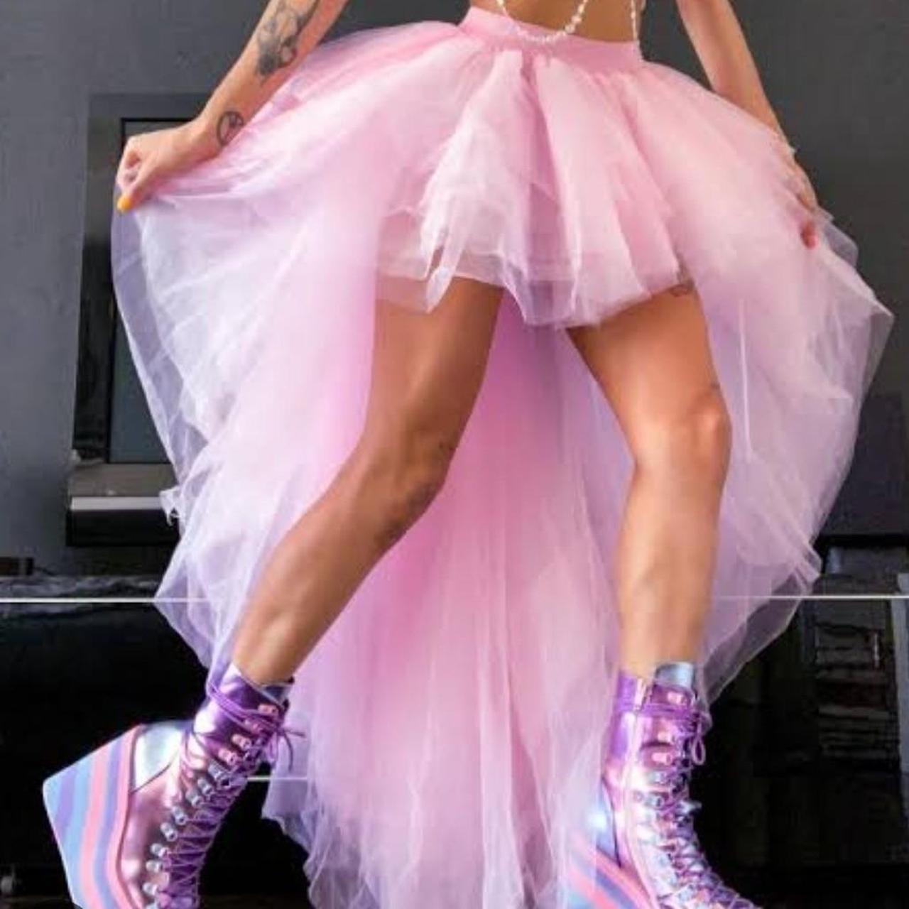 Pink Dollskill Tutu #Dollskill #Festival worn once... | Depop