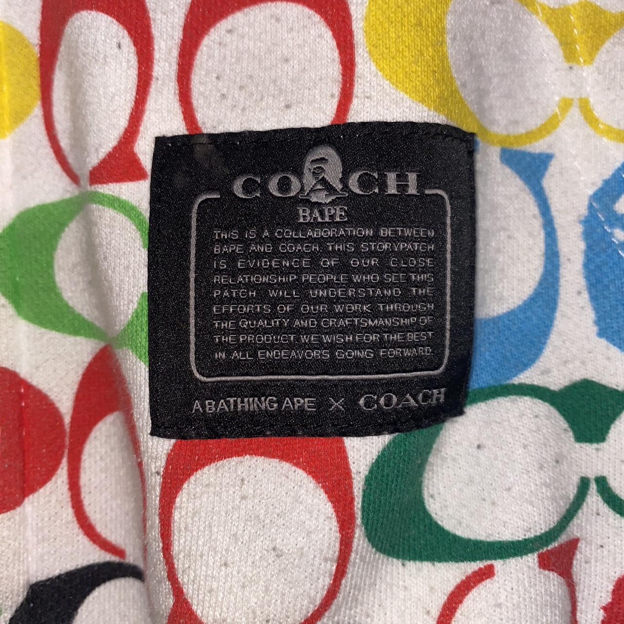 Bape x Coach Hoodie collab #Bape #Coach #Y2K Size XL... - Depop