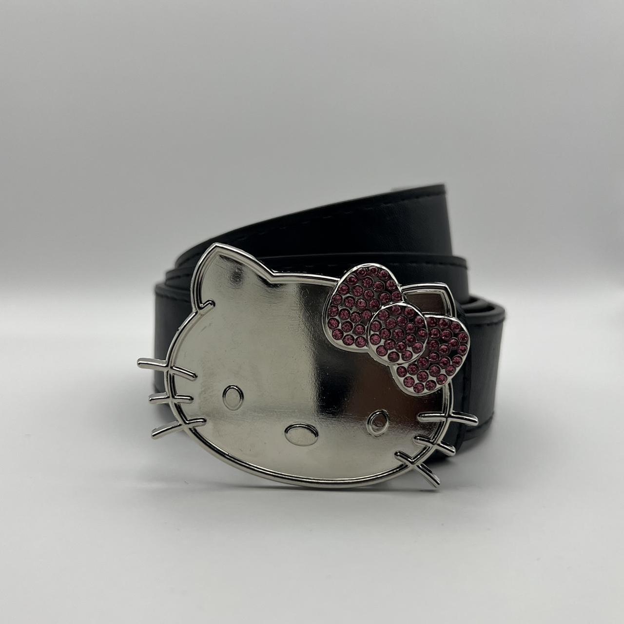 y2k 2000s hello kitty rhinestone crystal grunge goth... - Depop