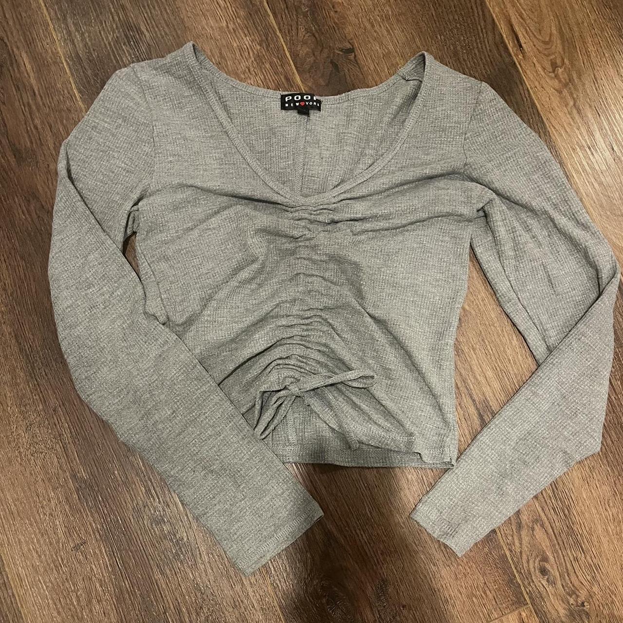 poof long-sleeve shirt size M adjustable... - Depop