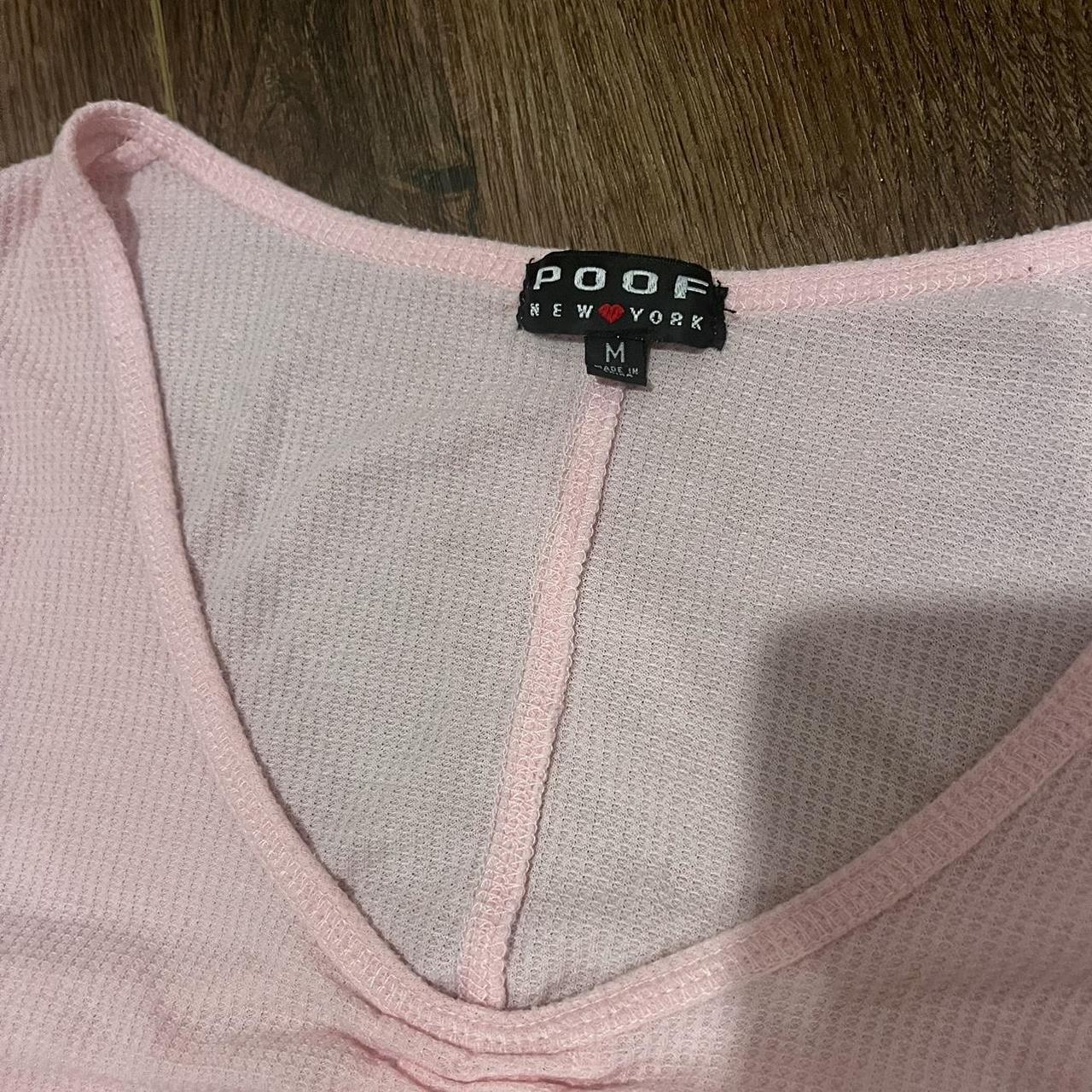 poof long-sleeve shirt size M adjustable ruching!... - Depop