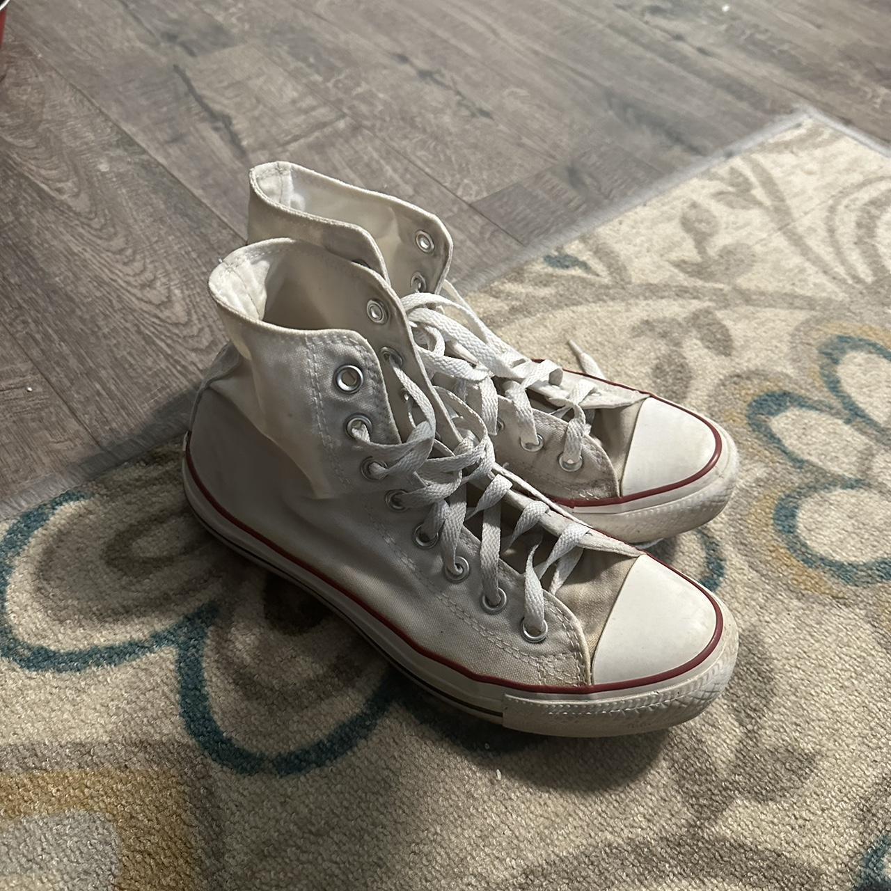 converse all star high top a little beat but lots of... - Depop