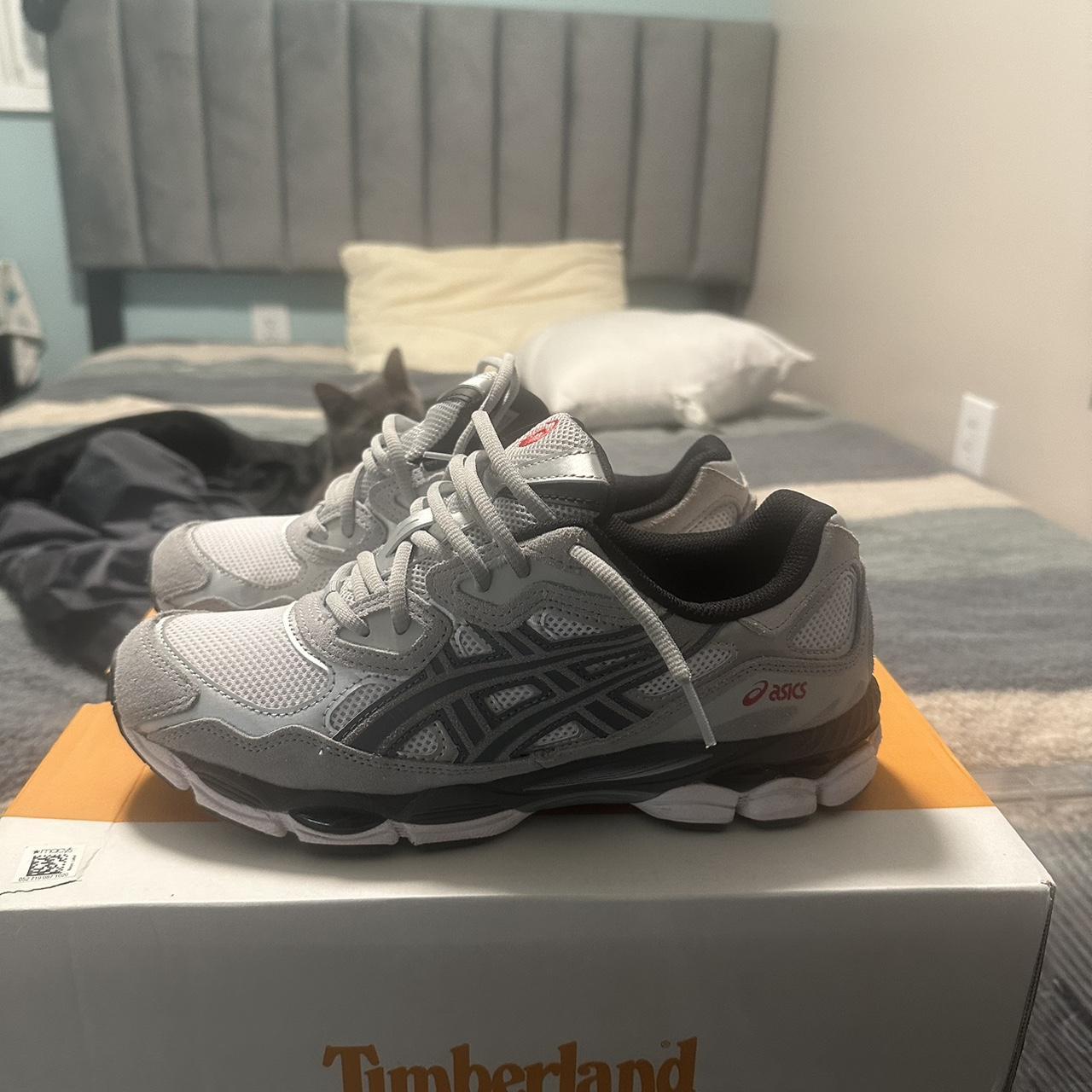 asics gel nyc grey size 8 worn once og box Review... - Depop