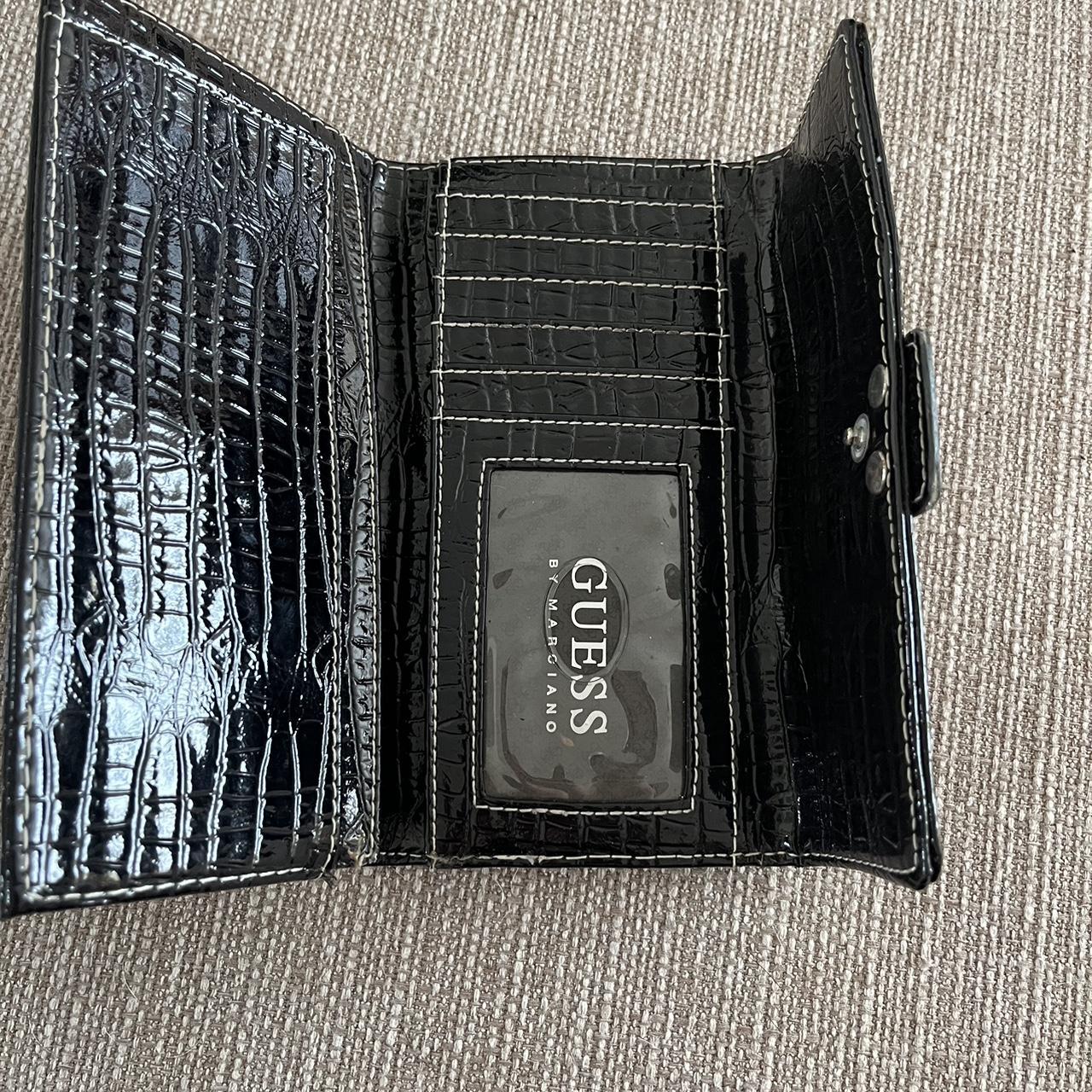 Guess leopard print purse with patent black inside. - Depop