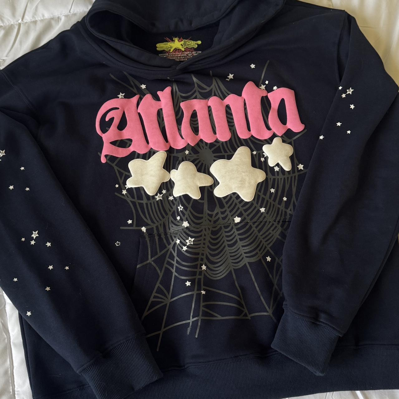 Sp5der navy hoodie 1-3 day shipping Brand new Size M | Depop