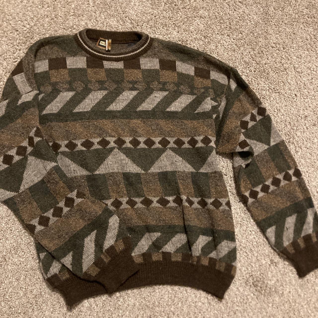 cozy earth tones granola wool sweater #granola... - Depop