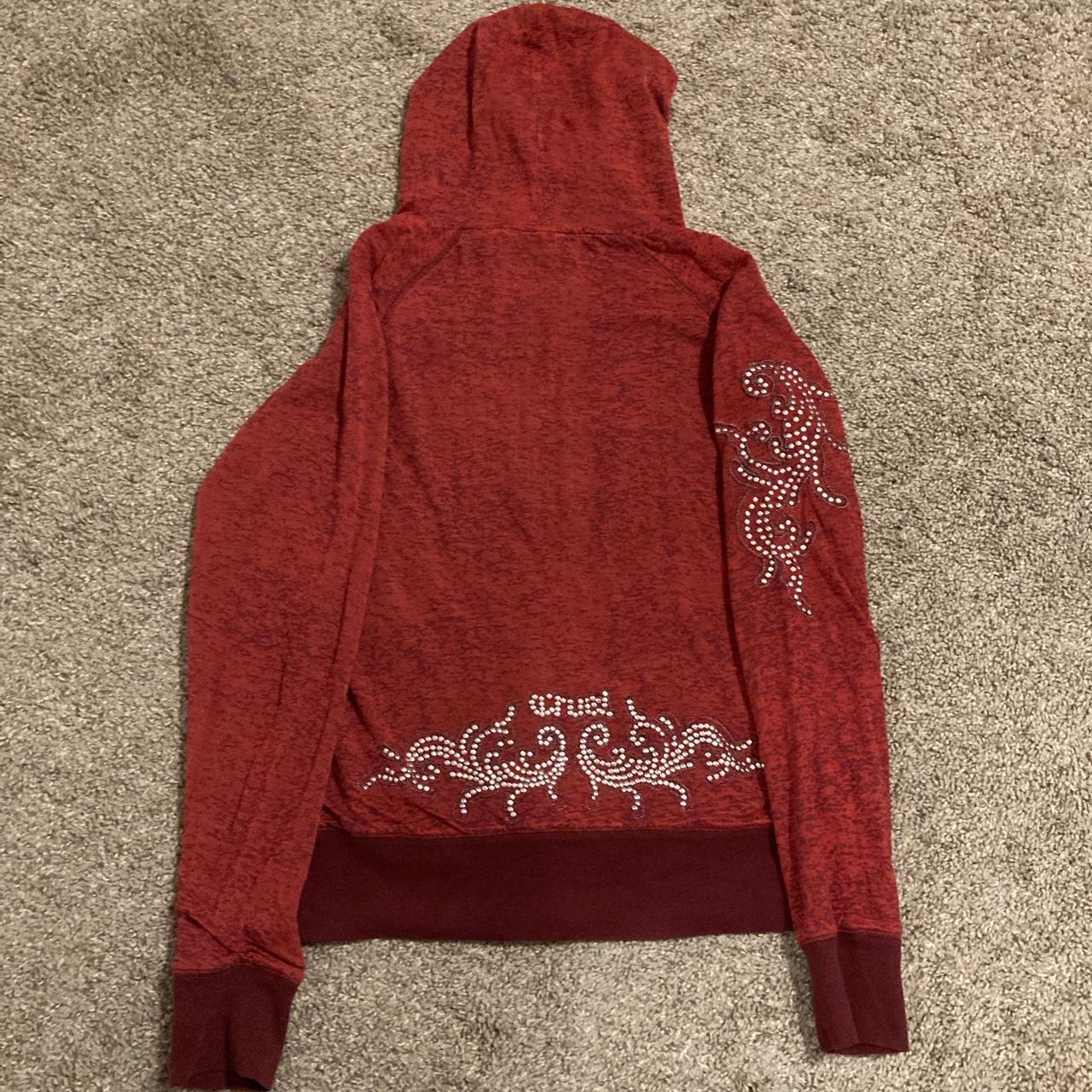 Y2K mcbling ladies red cruel brand jacket with crazy... - Depop