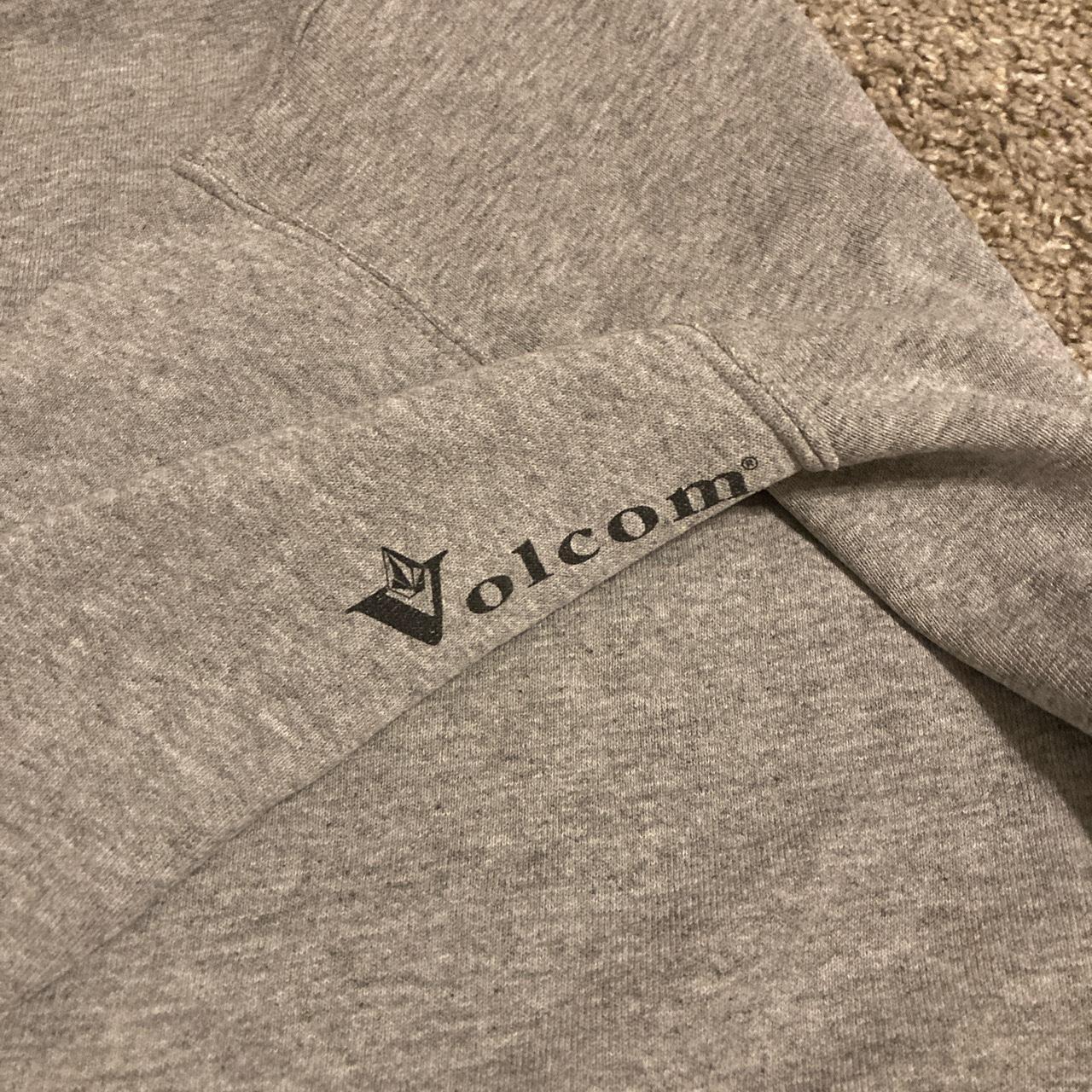 Skater/Y2K/Early 2000s style Volcom grey fleece... - Depop