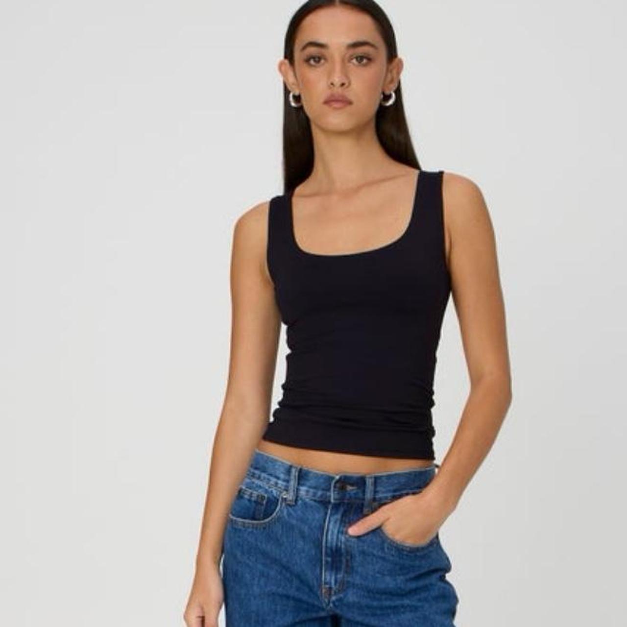 Glassons scoop neck super soft tank size small - Depop