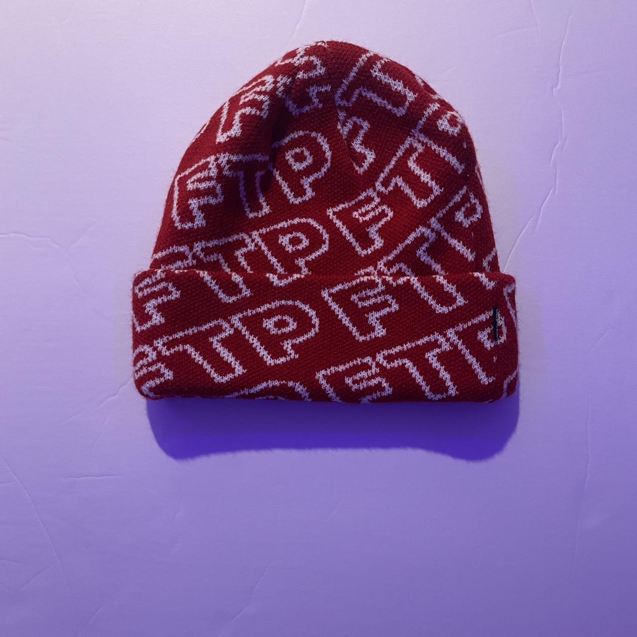 FTP all over print beanie. Never worn. one size fits... - Depop