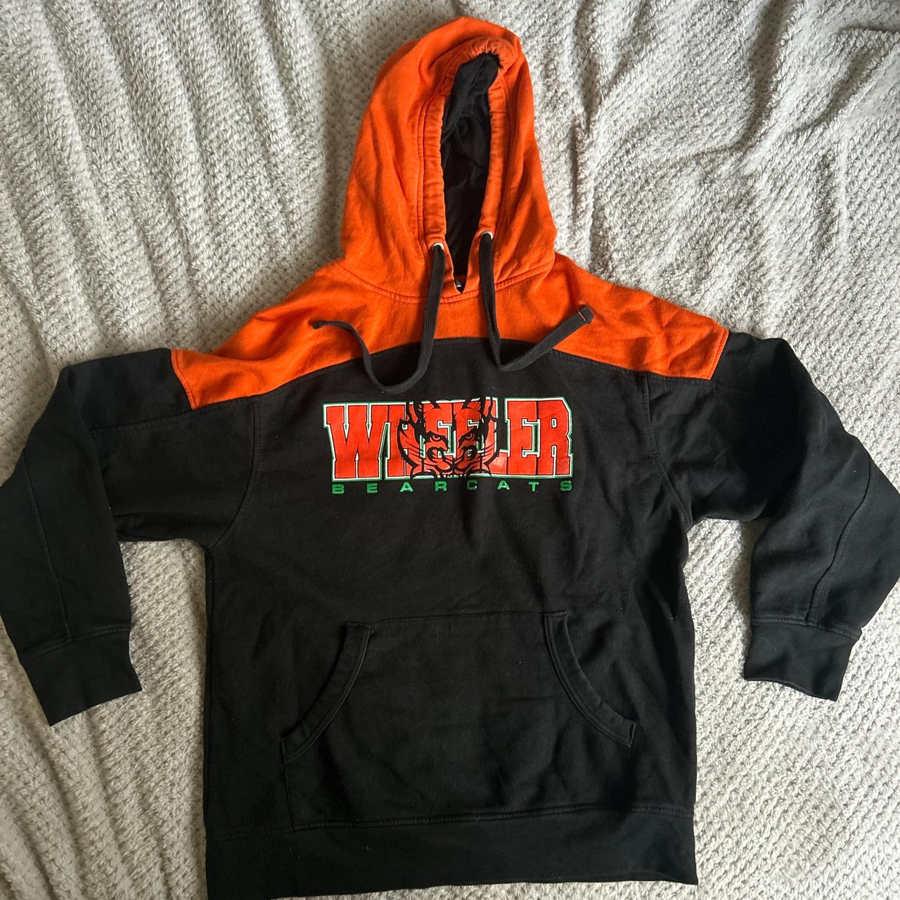Pennant sportswear Wheeler bearcat orange and black... | Depop