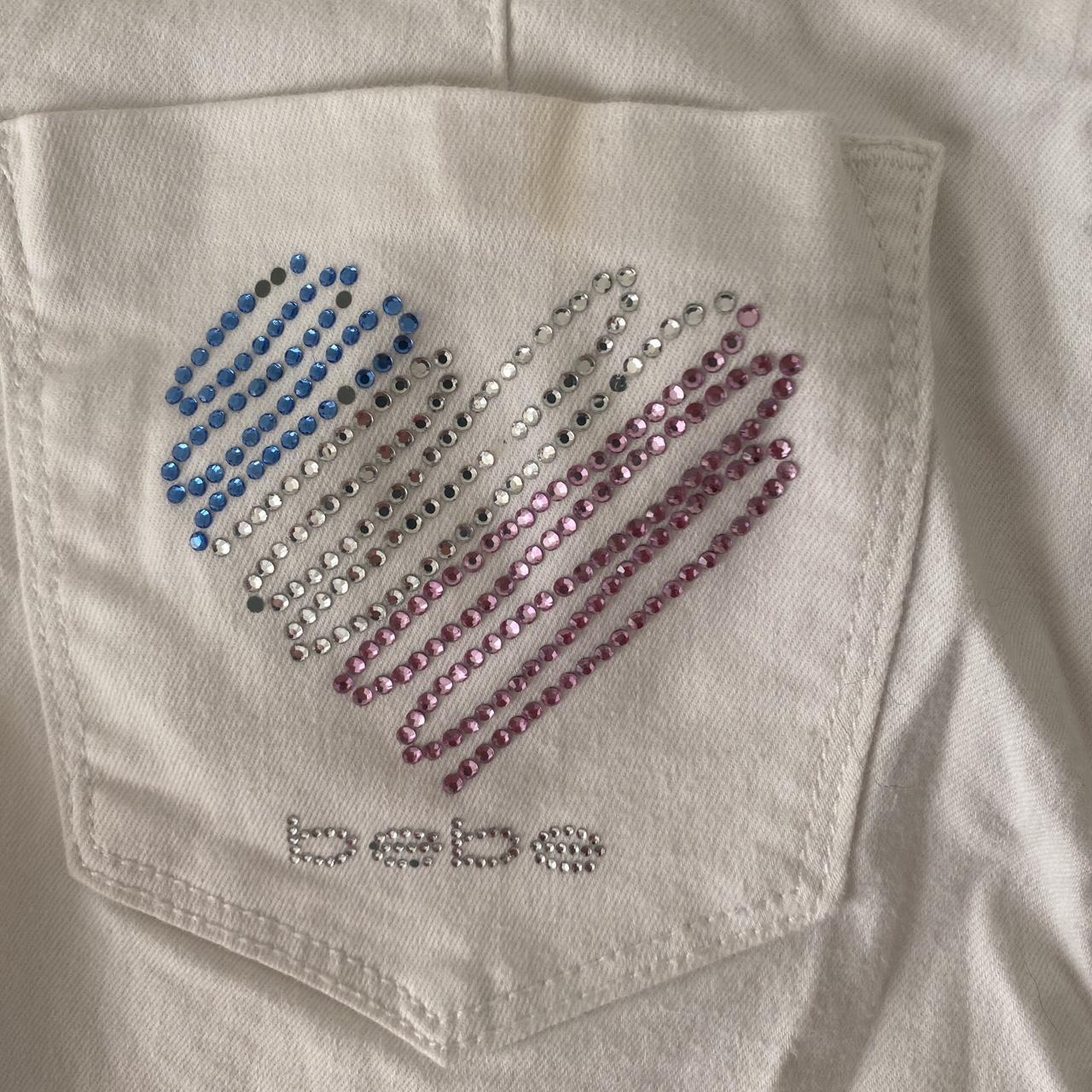 Bebe Women's White Jeans | Depop