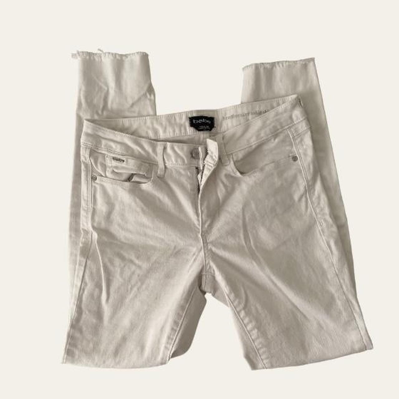 Bebe Women's White Jeans | Depop