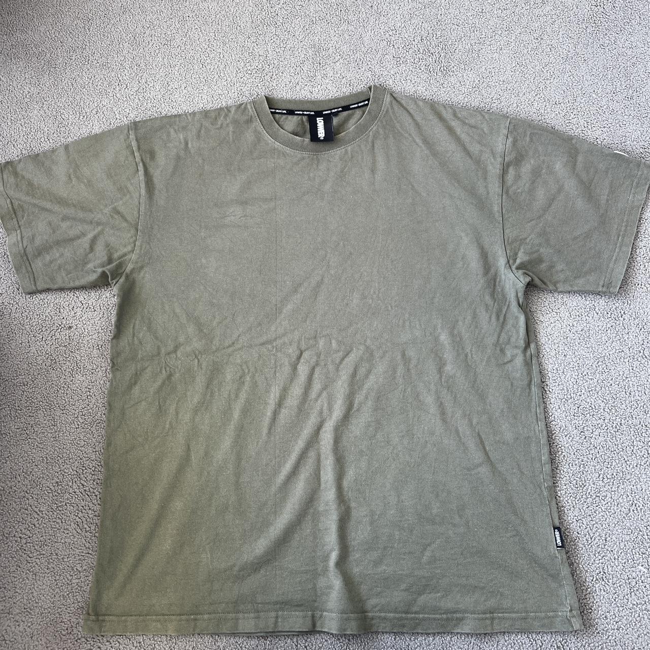 Plain dark green baggy lower tee size large. Any... - Depop