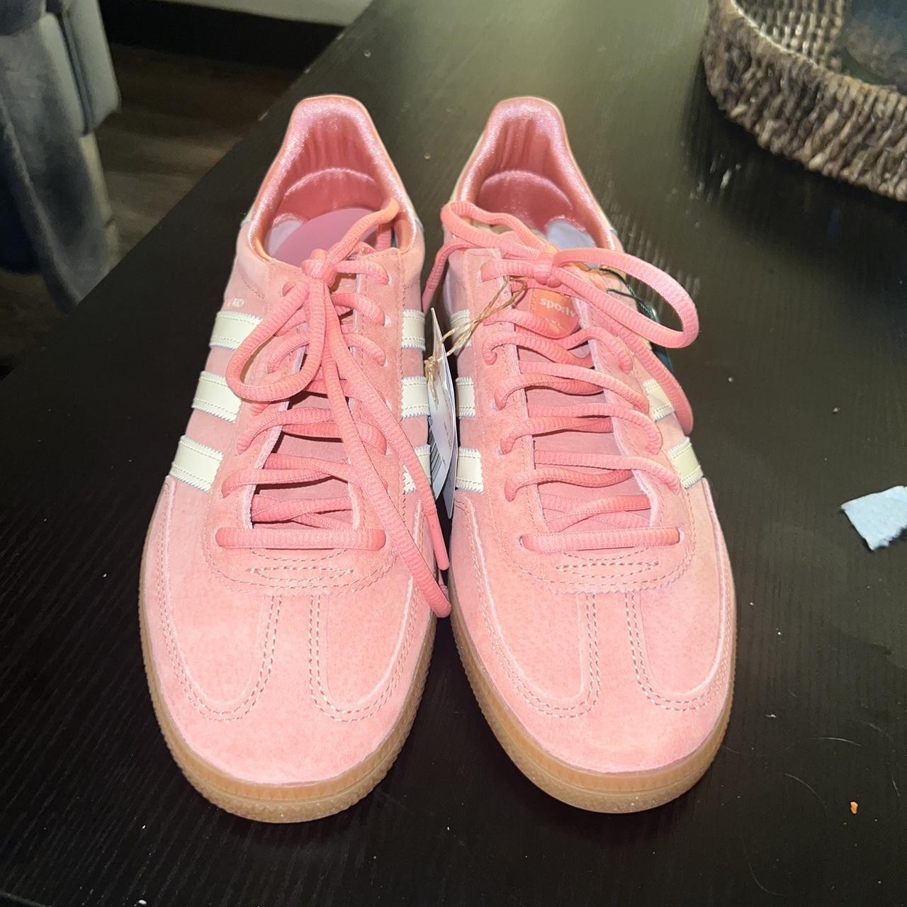 Pink #NWT sporty and rich adidas samba collab. Comes... | Depop
