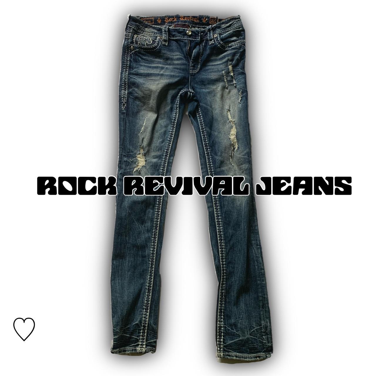 Rock Revival Skinny Jeans Like new only worn once... - Depop