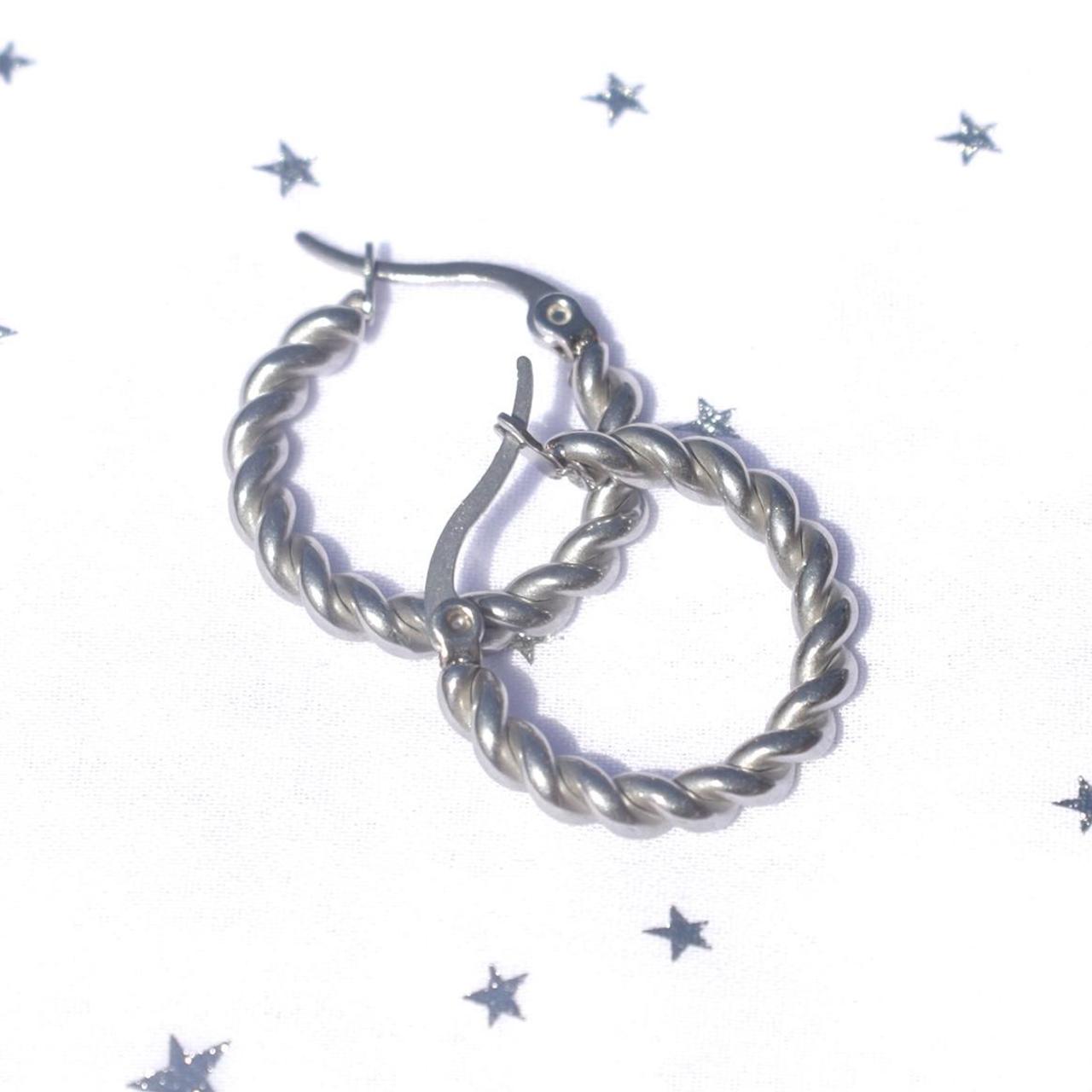 French Twist Hoops! Hoops are 20mm! Hoops are 100%... - Depop