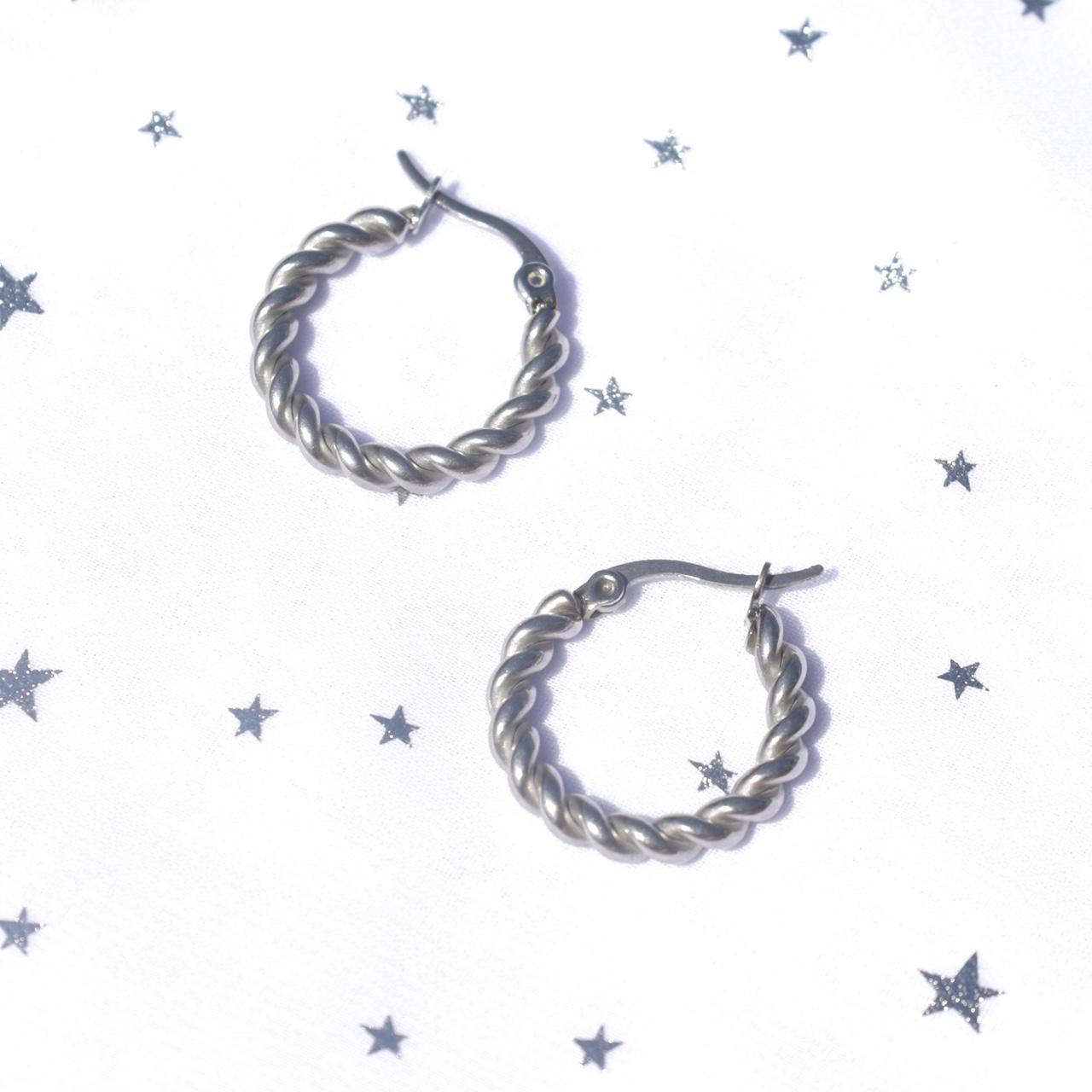 French Twist Hoops! Hoops are 20mm! Hoops are 100%... - Depop