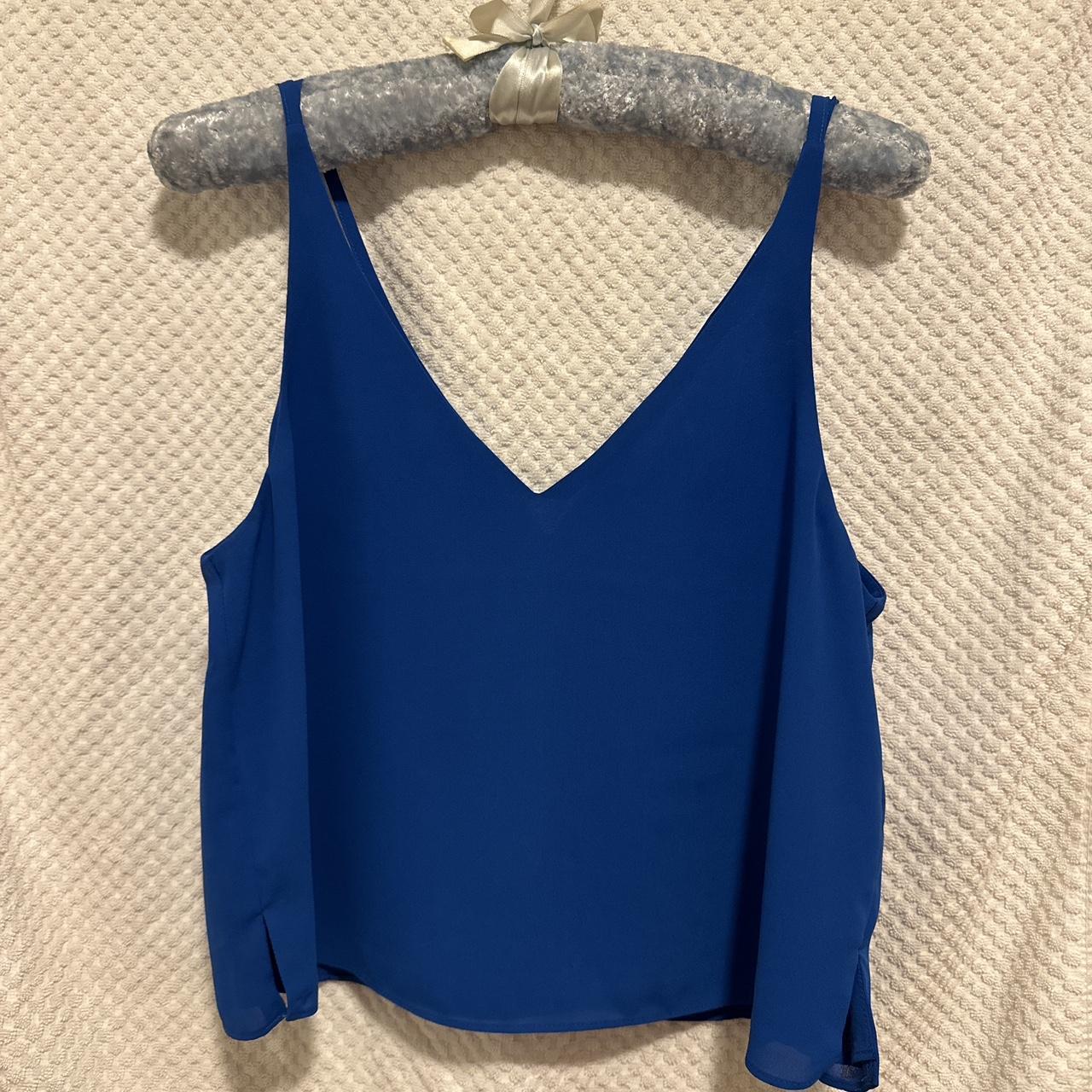 Striking blue top 💙 Size 10, $10 #topshop #blue - Depop