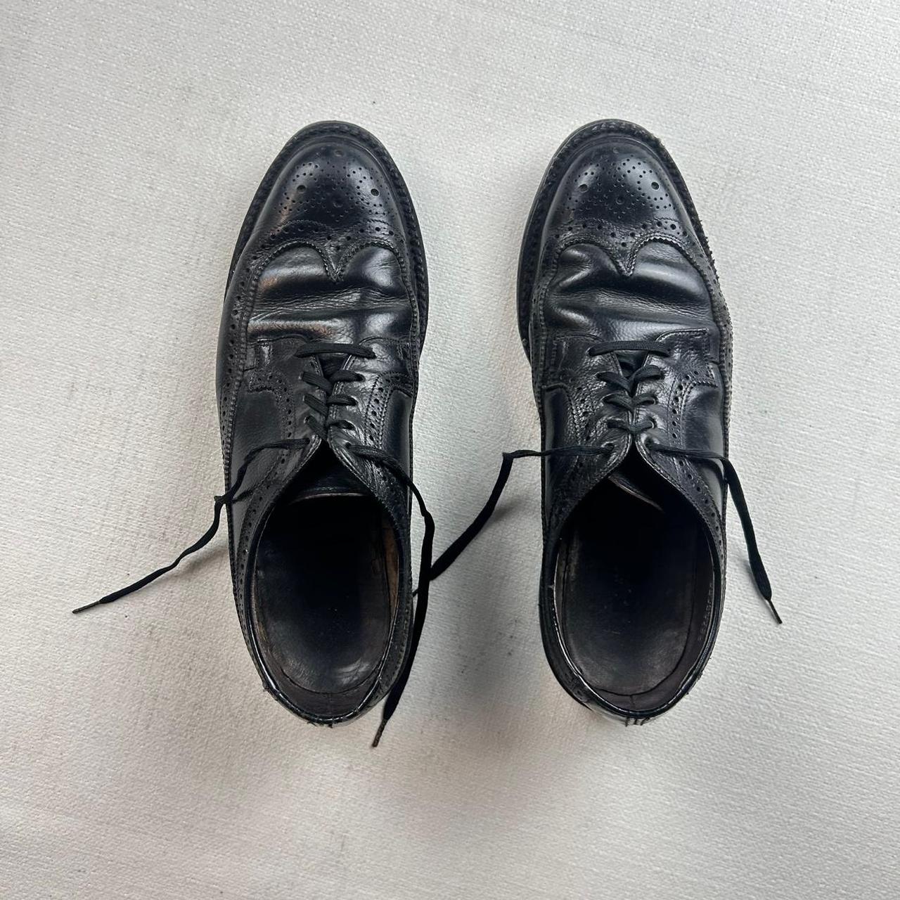 Round Toe Chunky Leather Oxford Brogues Size: US... | Depop