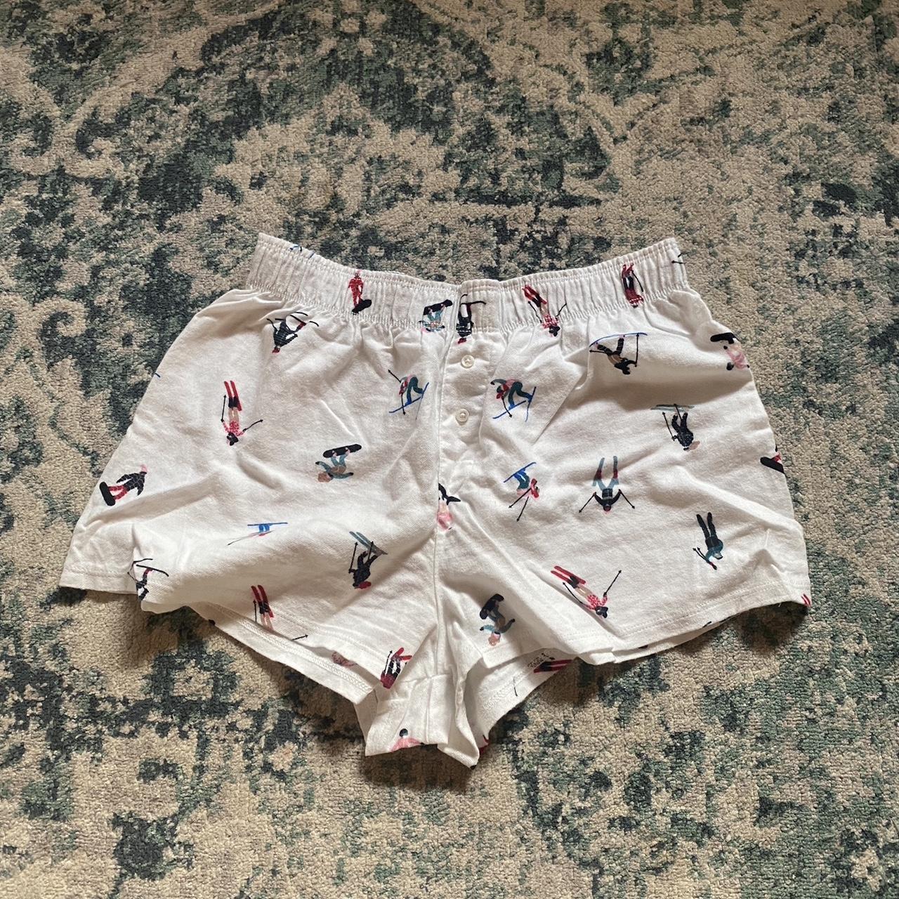 target colsie ski print boxer pajama shorts - Depop