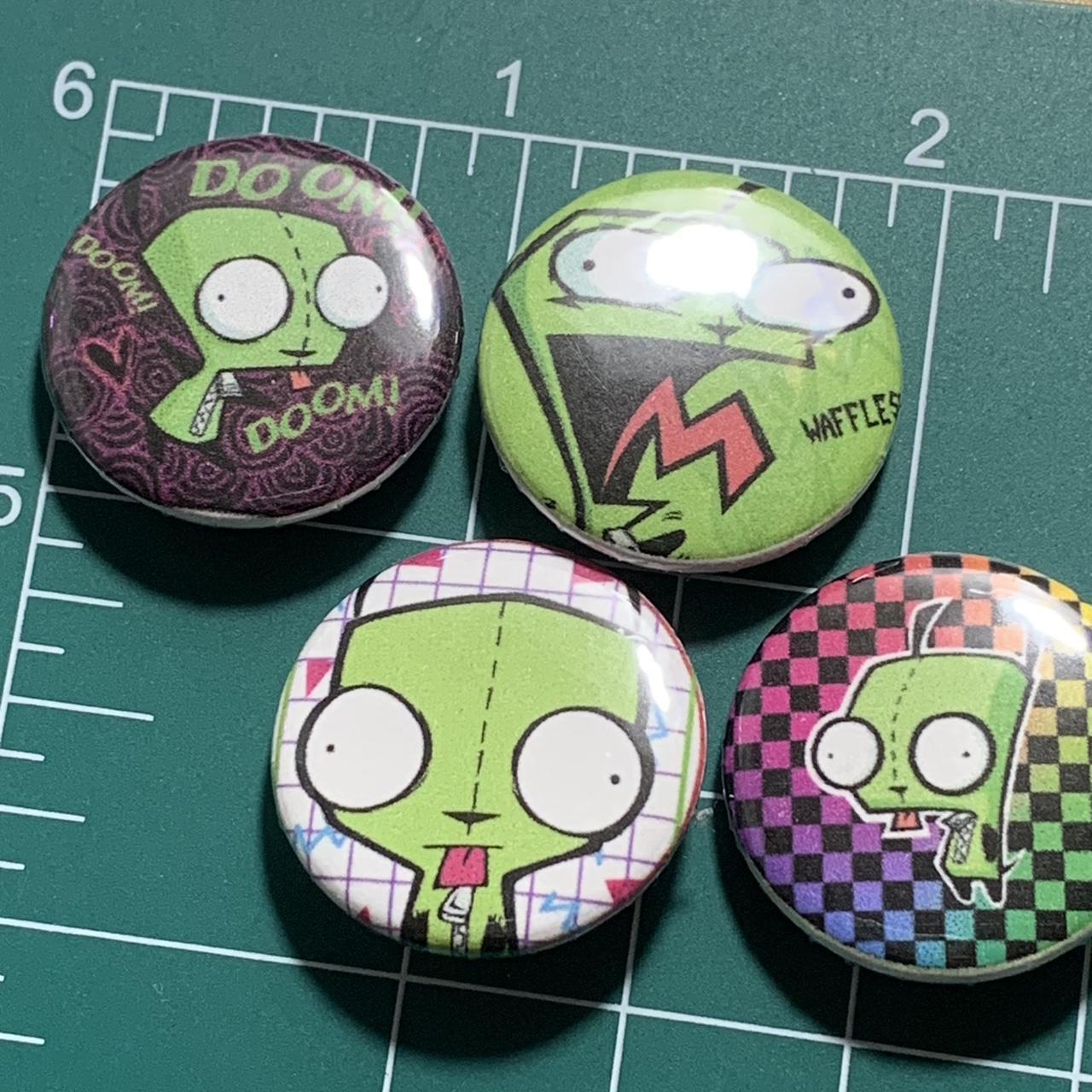 25 mm about the size of a quarter - gir pins all... - Depop