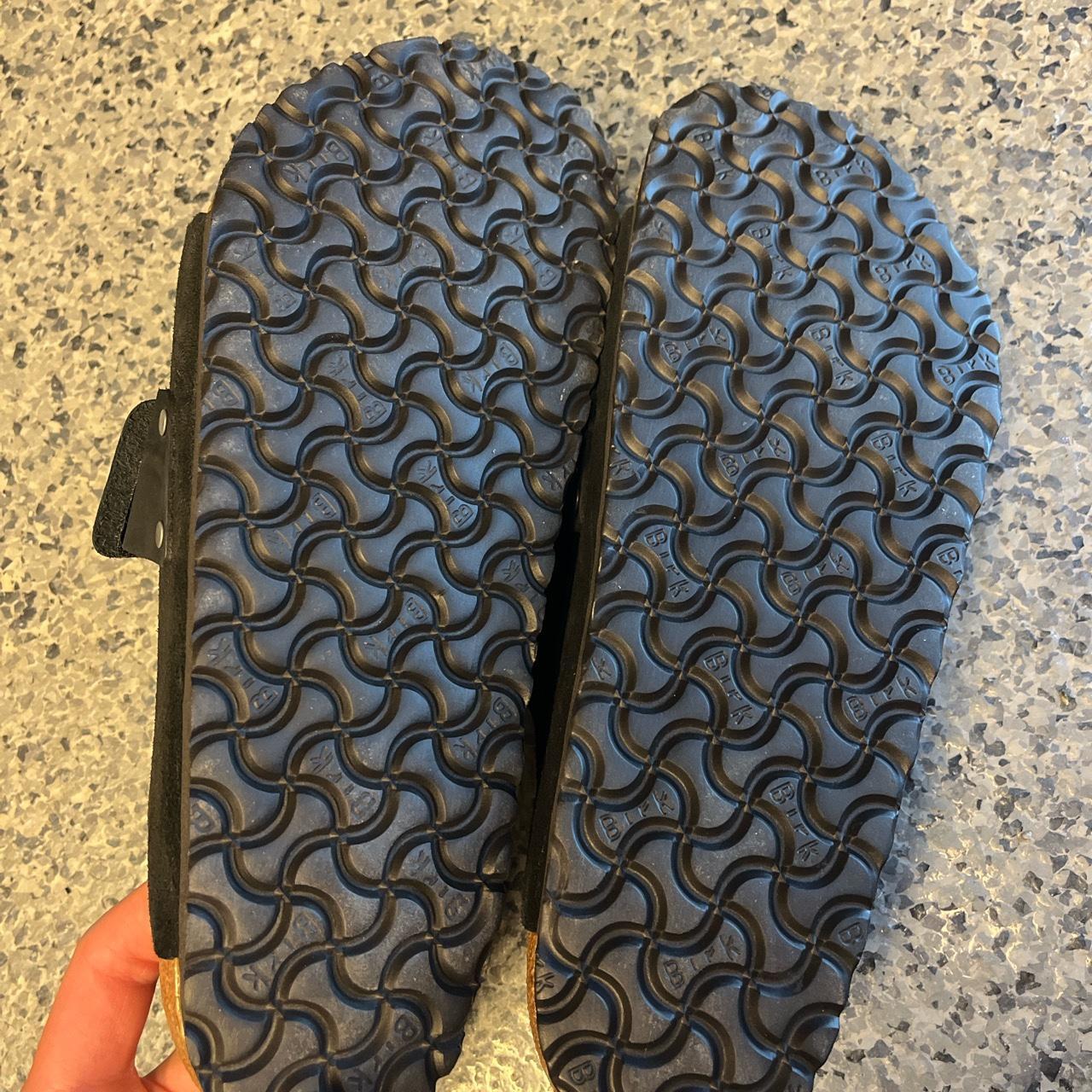 Size 12 Birkenstocks with soft bottom and black... - Depop
