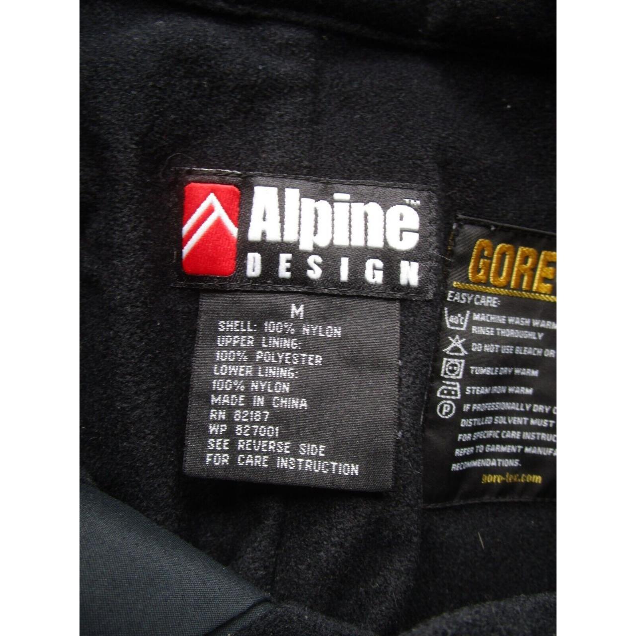 Alpine Design Pants Men Medium Black Gore-Tex Ski... - Depop