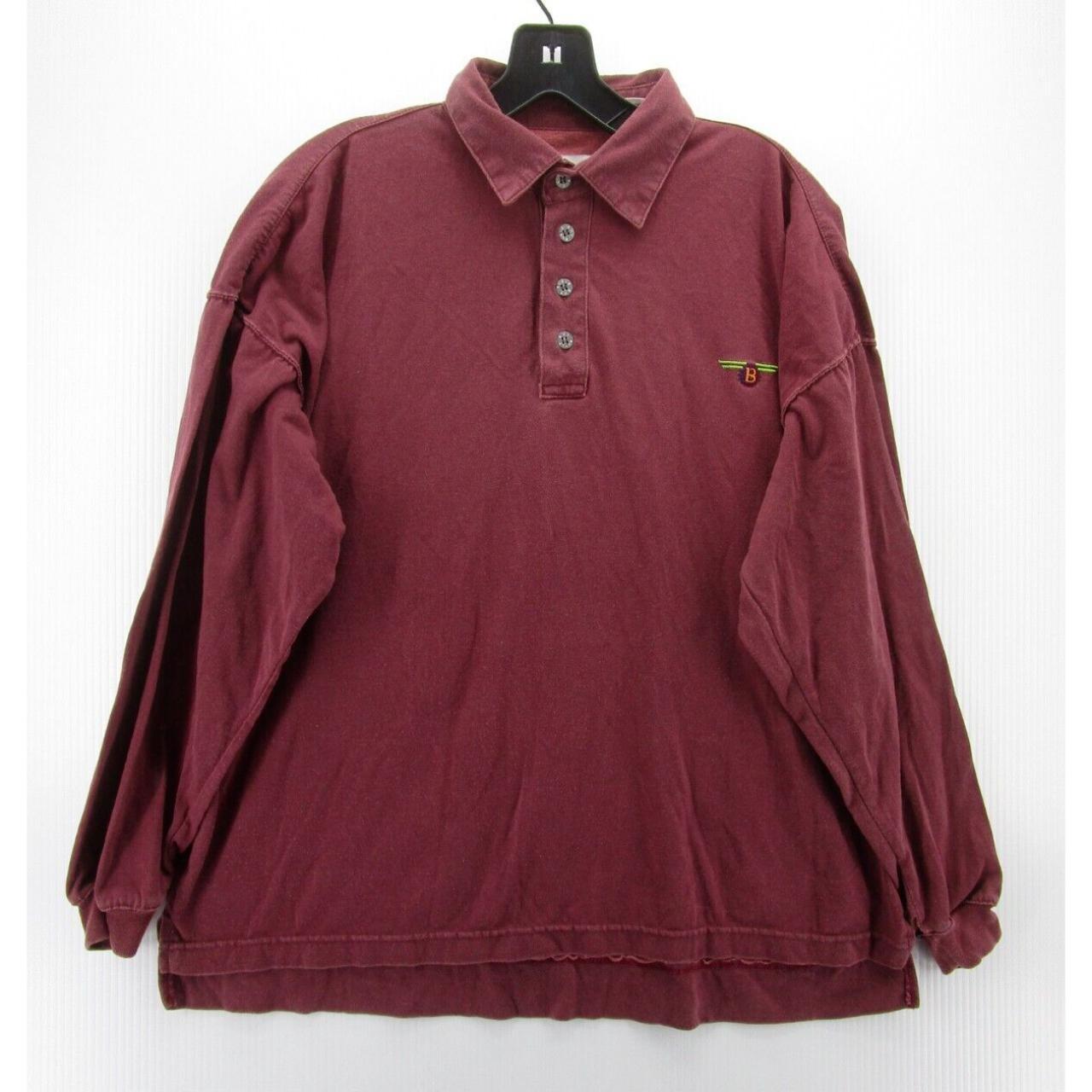 VINTAGE Bugle Boy Polo Shirt Men Medium Red Pullover... | Depop