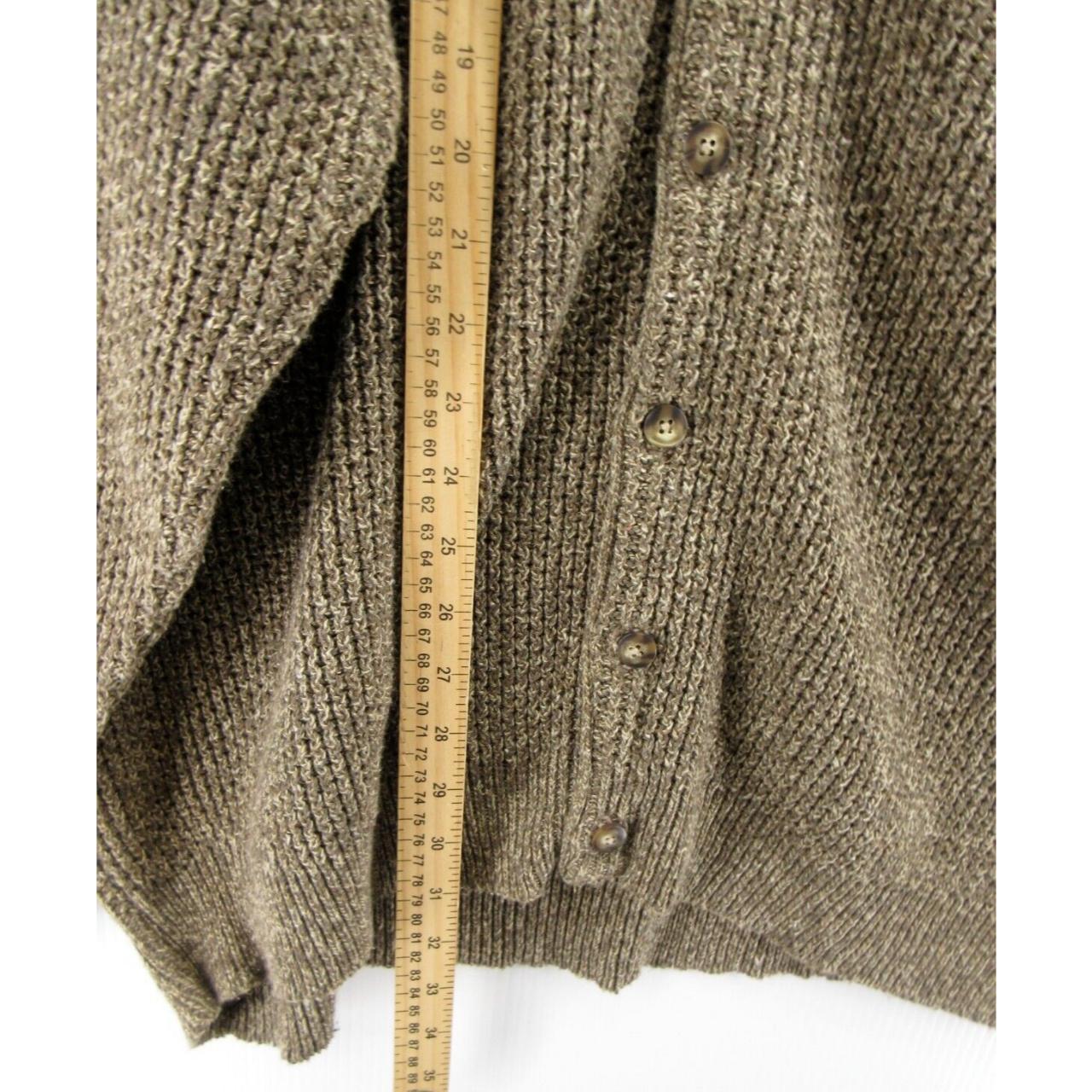 VINTAGE Geoffrey Beene Sweater Men XXL Tall Brown... - Depop