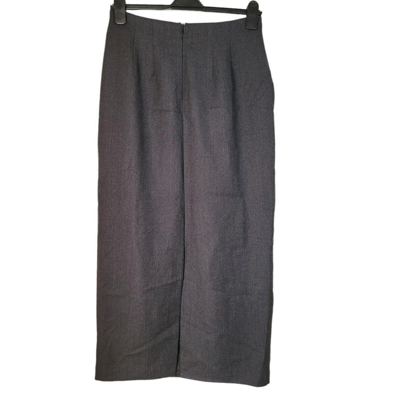 Valerie Stevens size 12 Stretch Long grey Skirt... - Depop