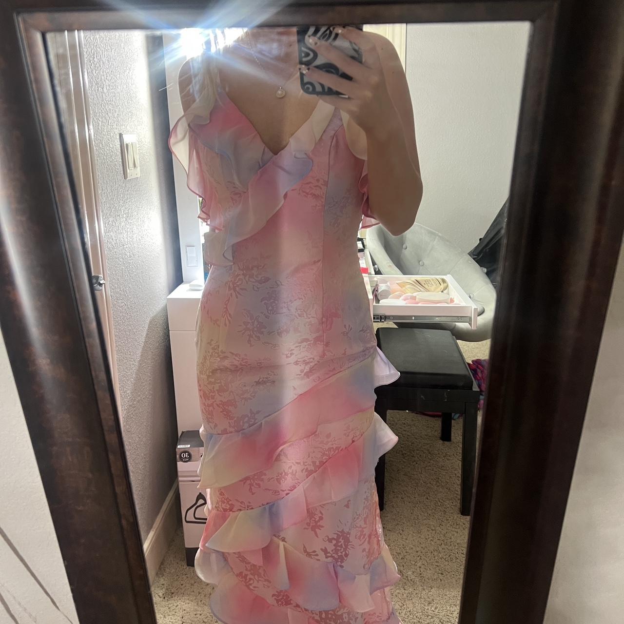 Loveshackfancy Rialto Ruffled Silk-Blend Gown Dupe.... - Depop