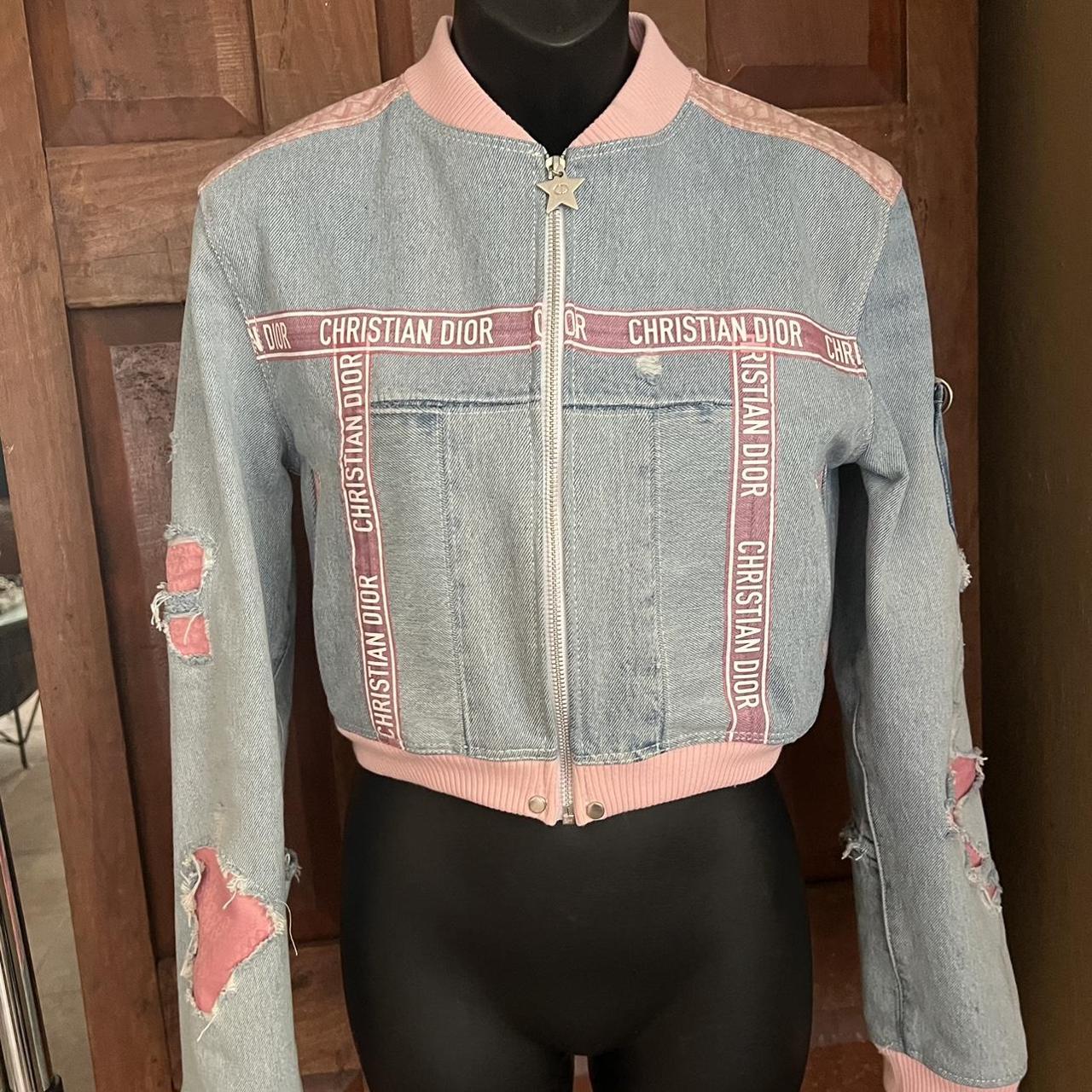 Handmade custom Dior jacket with upcycled dior denim... - Depop