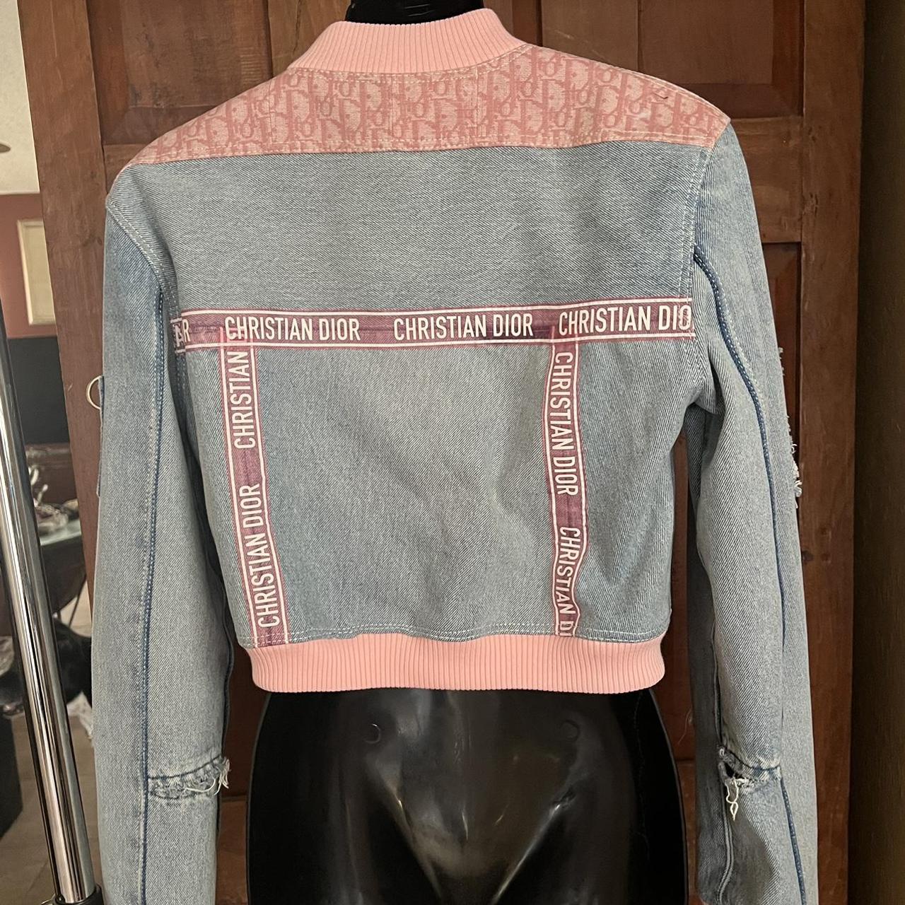 Handmade custom Dior jacket with upcycled dior denim... - Depop