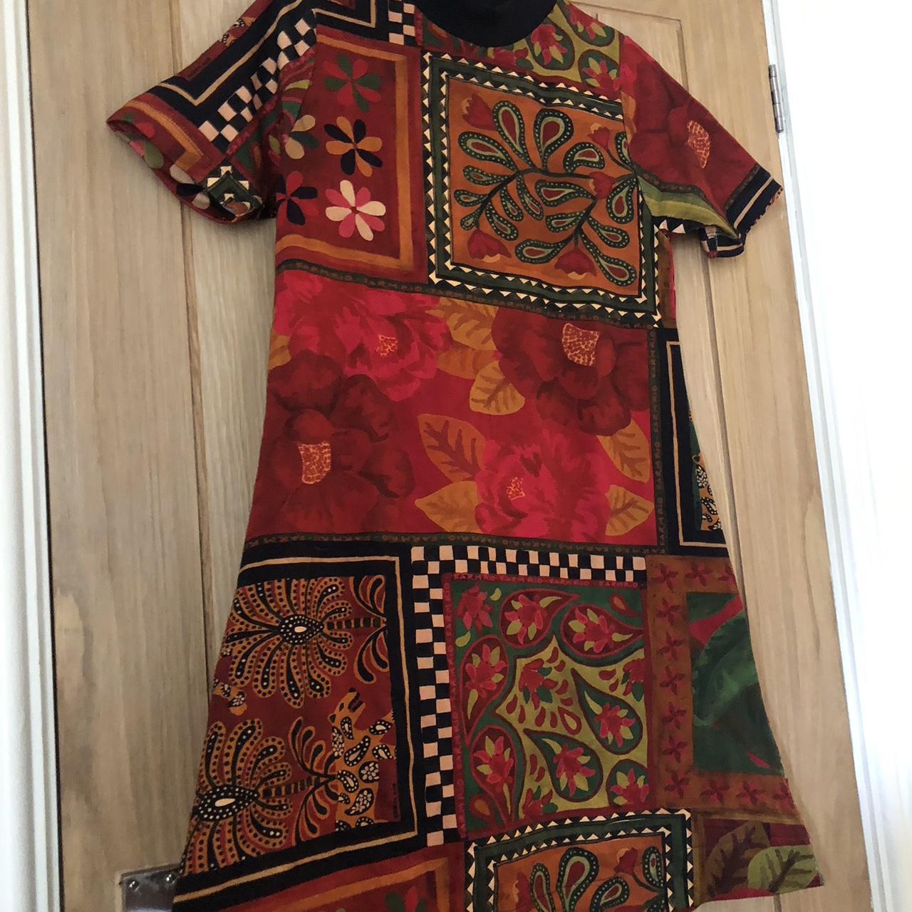 Farm Rio Red Mini Dress - Size 10/M - Lovely... - Depop