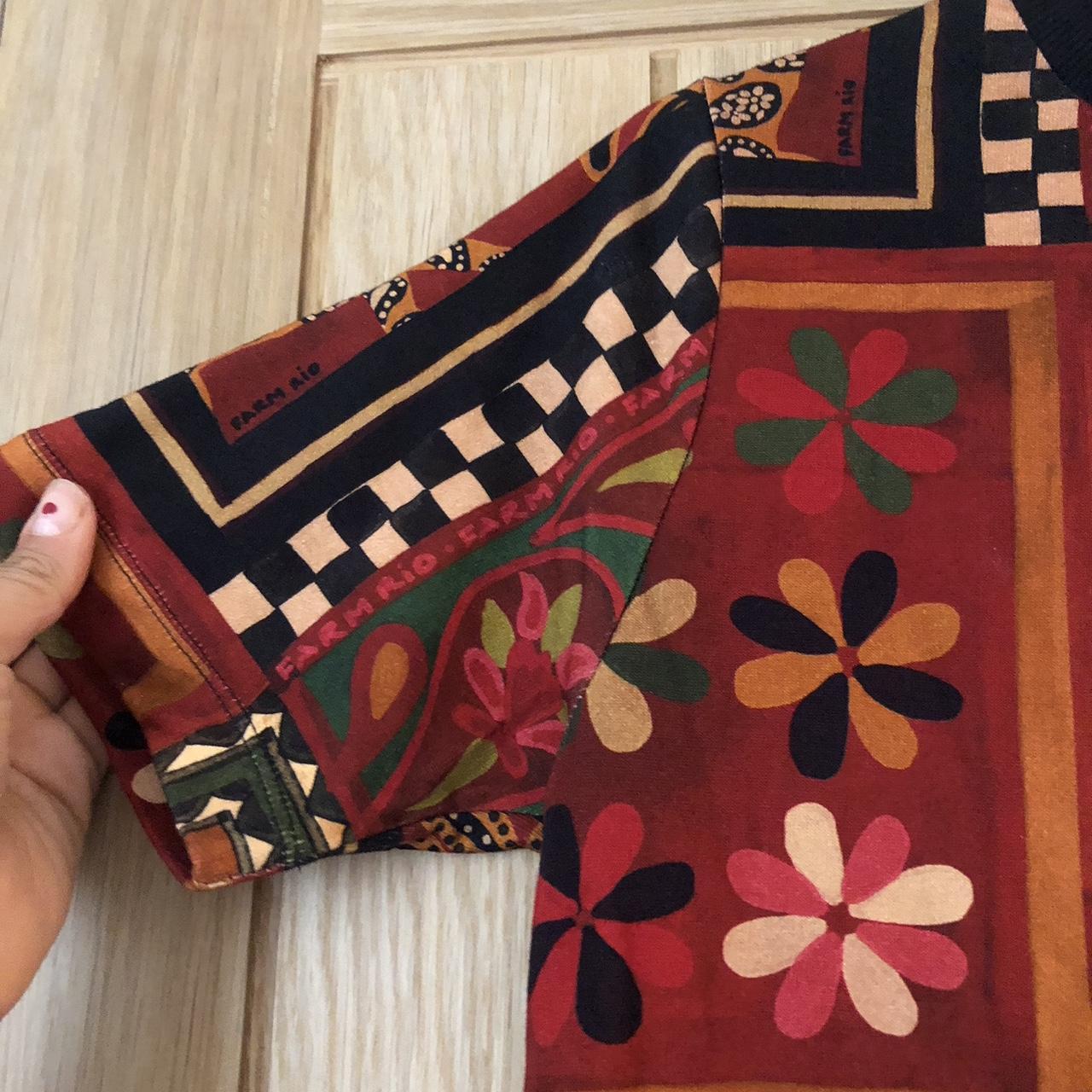 Farm Rio Red Mini Dress - Size 10/M - Lovely... - Depop