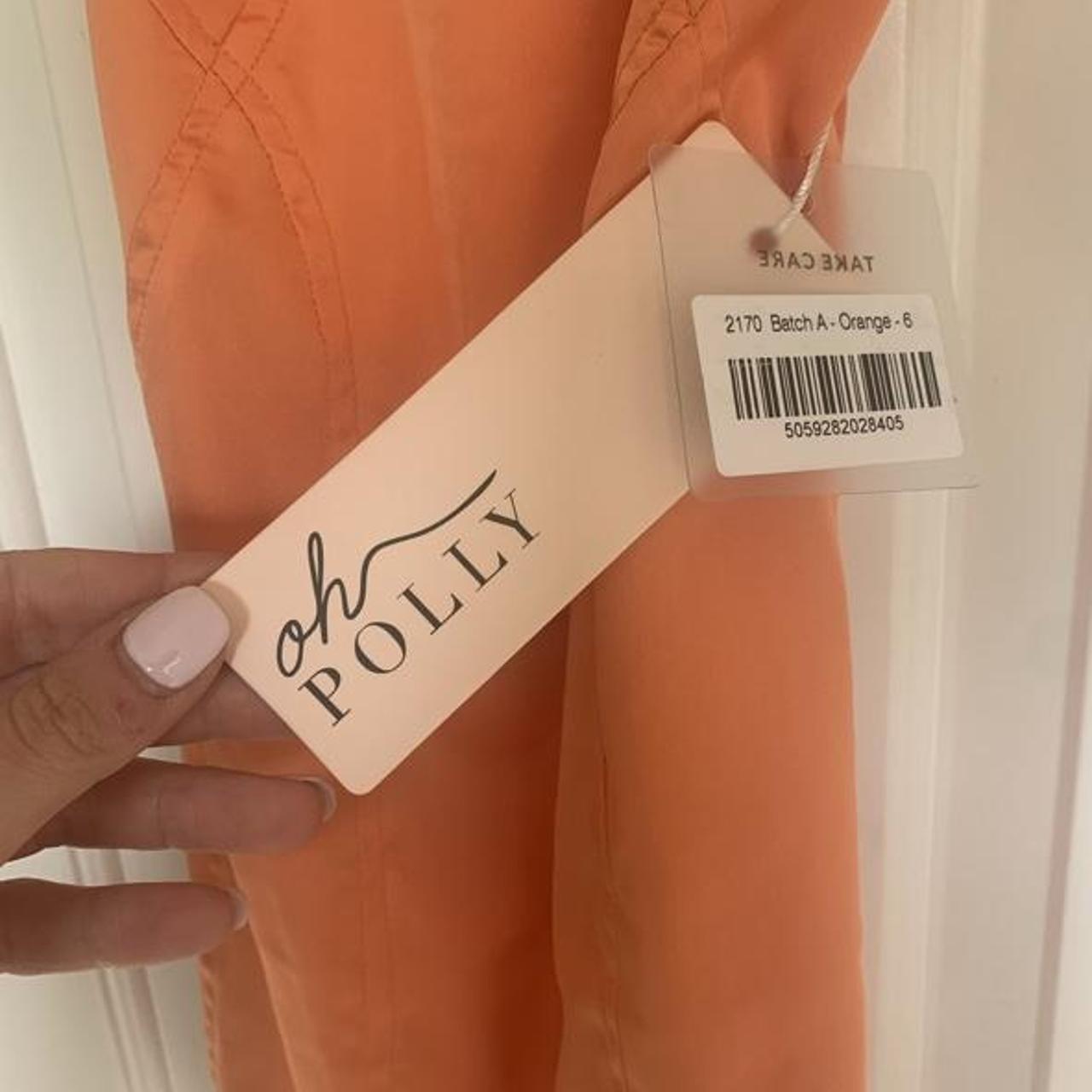Oh polly orange dress size 6 Brand new with tags - Depop