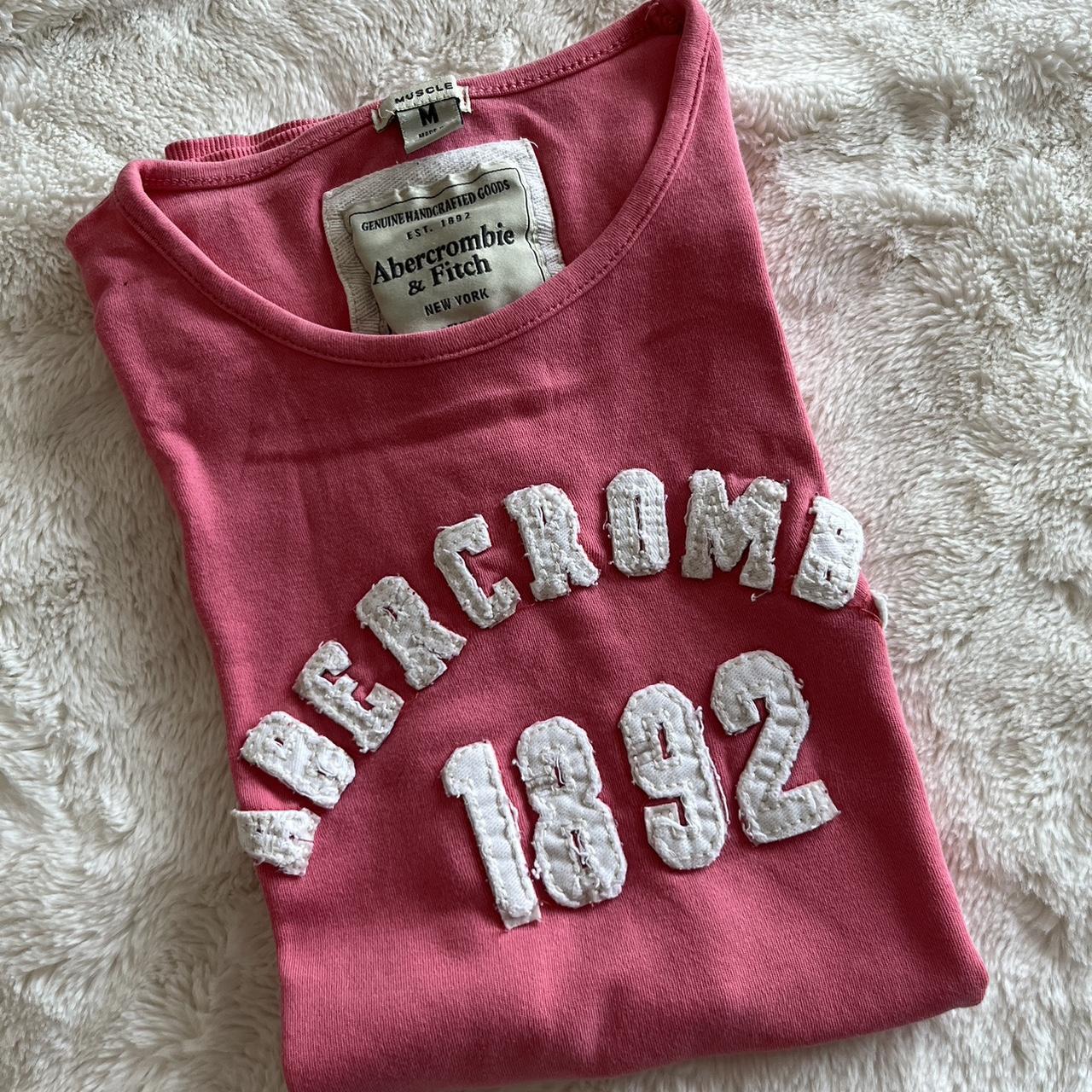 Pink Abercrombie shirt - Depop