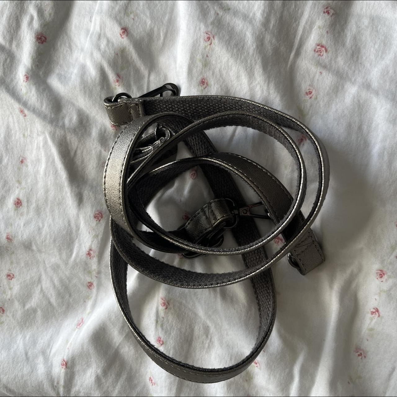 Gray mini backpack-purse with glitter PRICE IS $25... - Depop