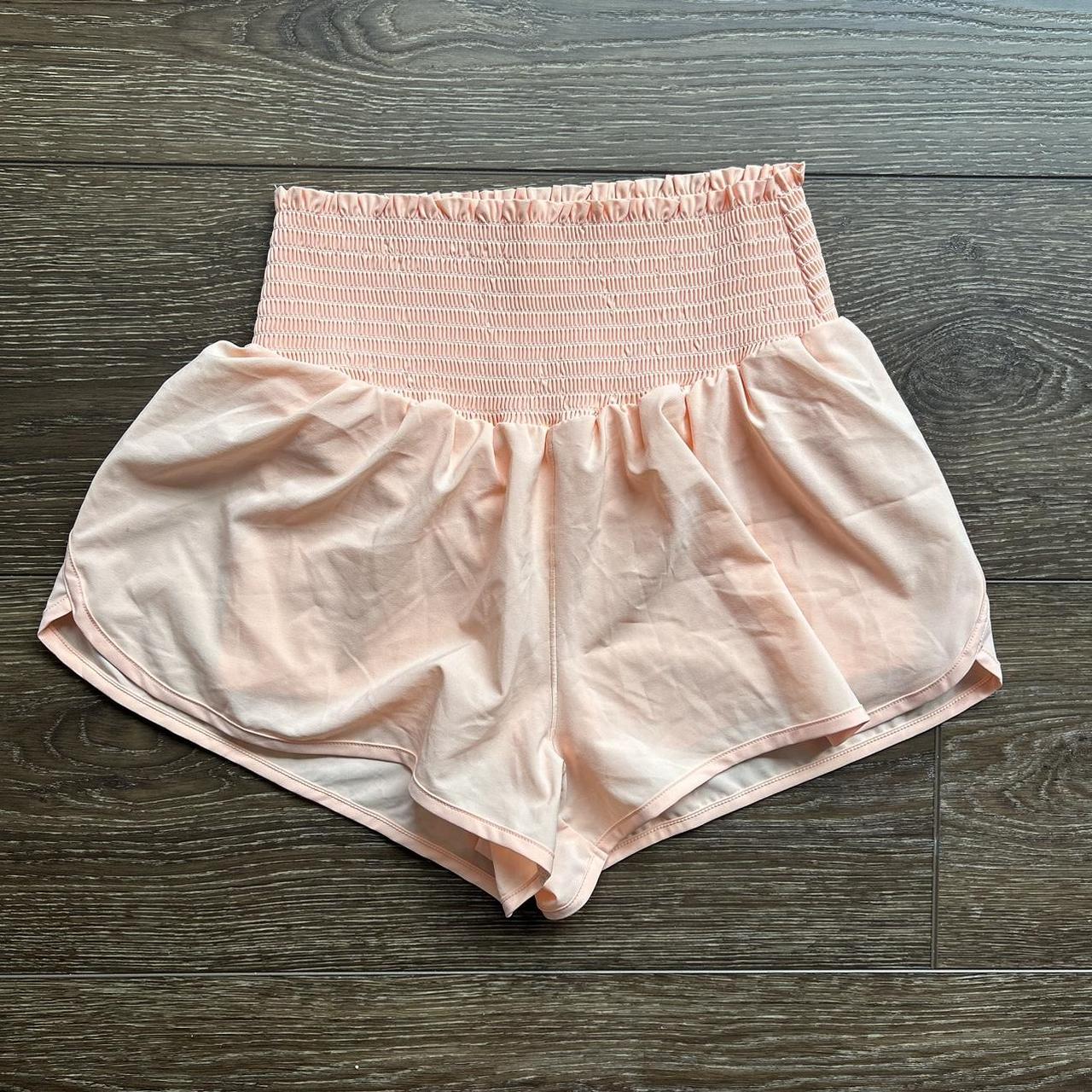 Brand New Aerie High Rise Workout Shorts (light... - Depop