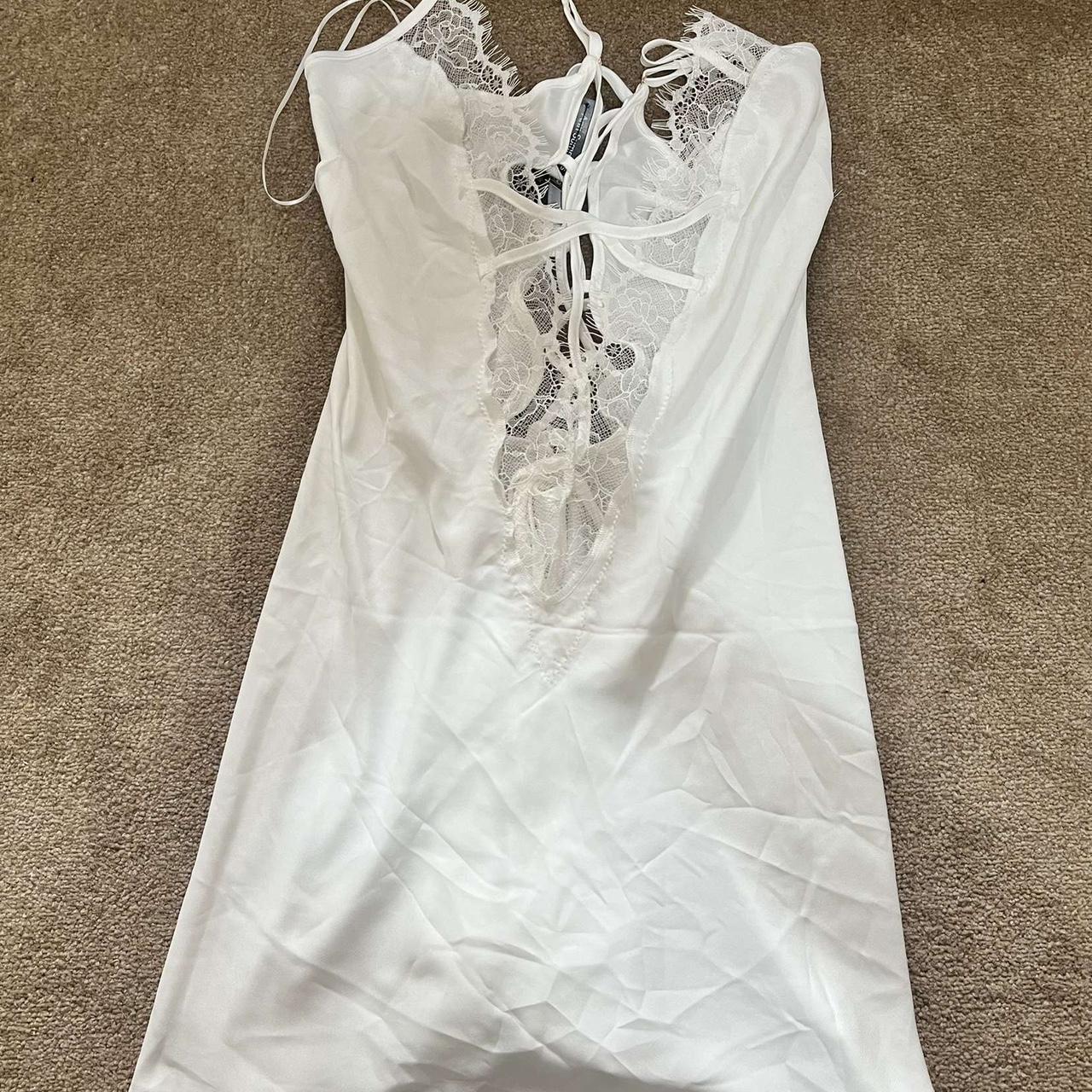 Ann summers white silk and lace slip dress. Great... - Depop