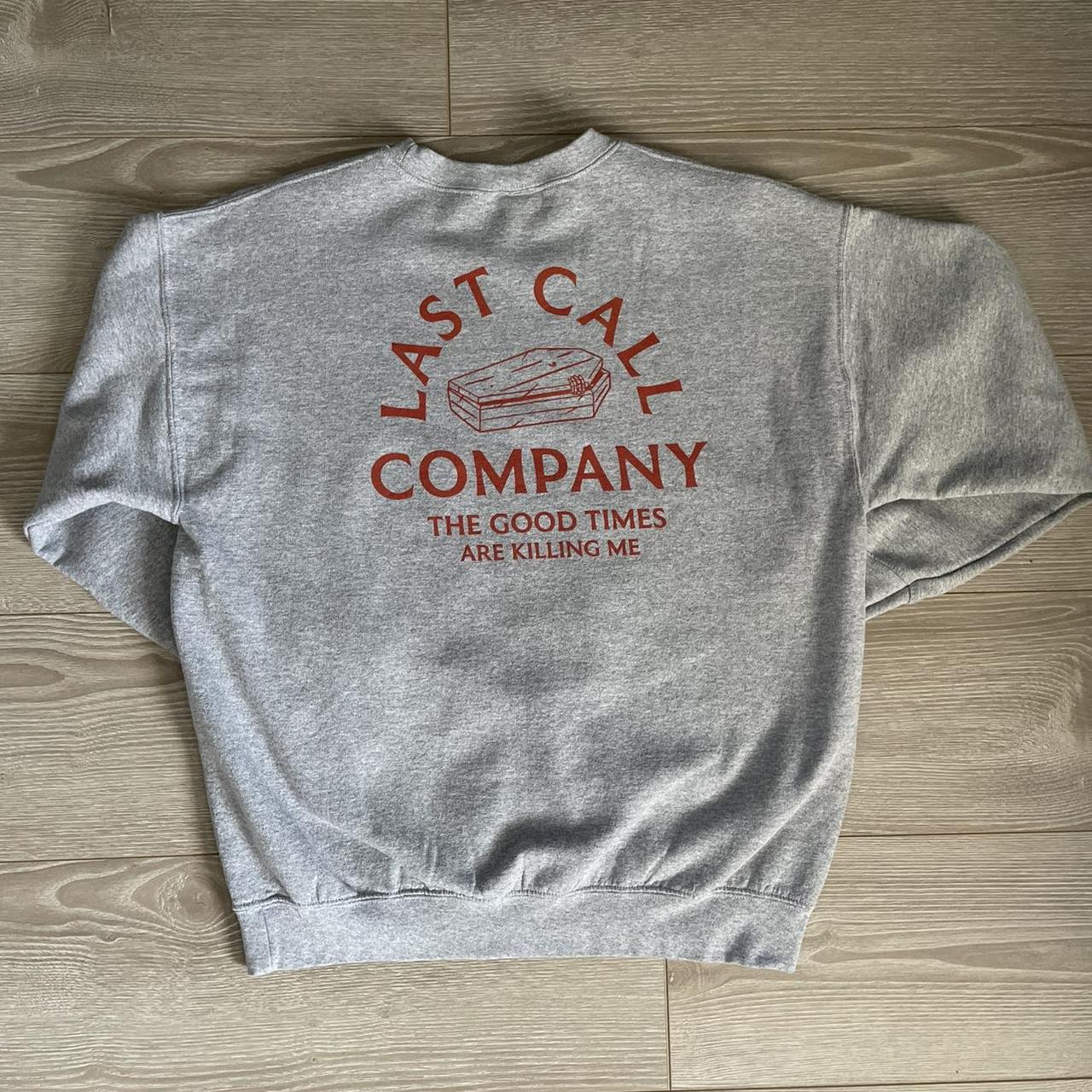 last call company crewneck size L great condition - Depop