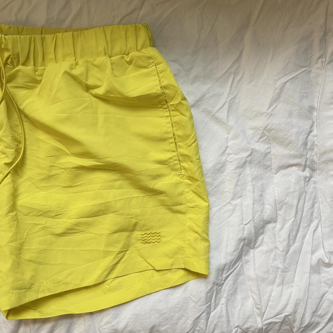 Topman neon yellow swim trunks. Small / Medium. - Depop